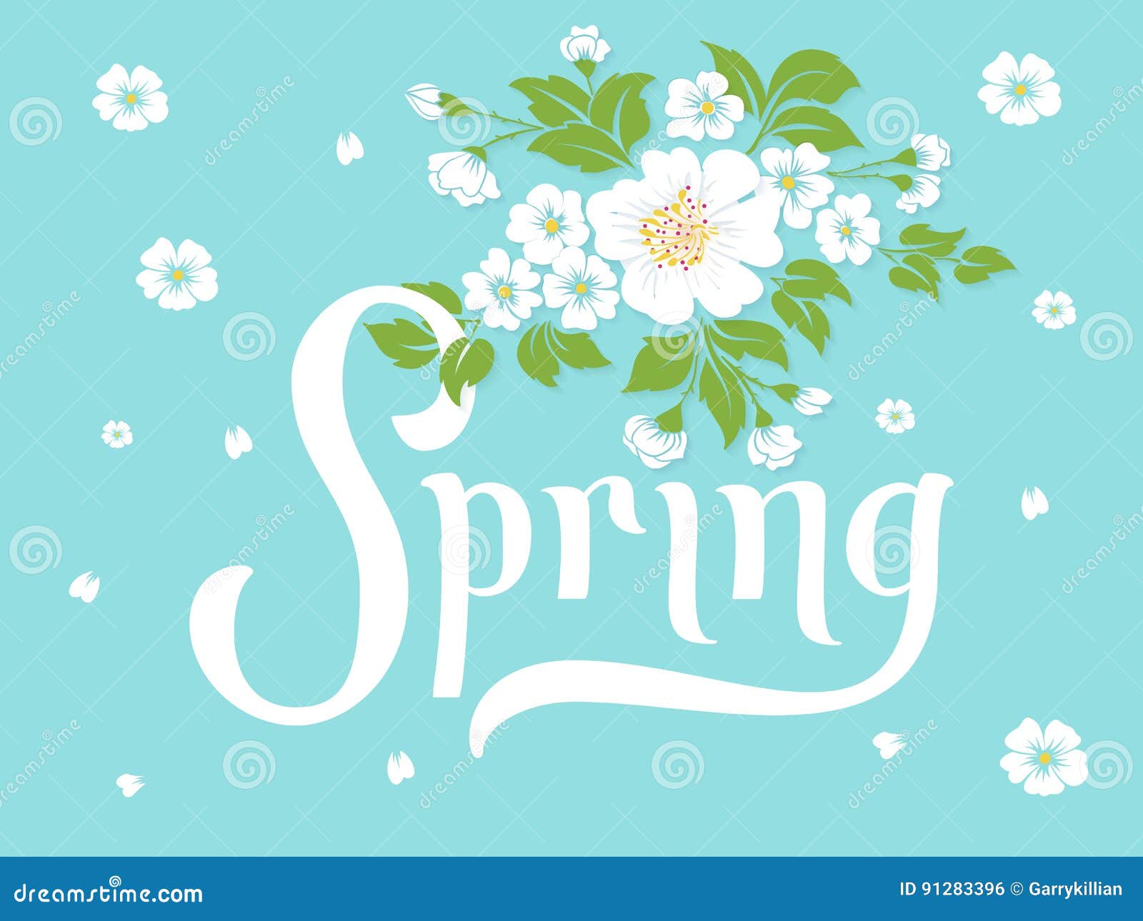 Elegant Vector Spring Invitation Card. Stock Vector - Illustration of ...