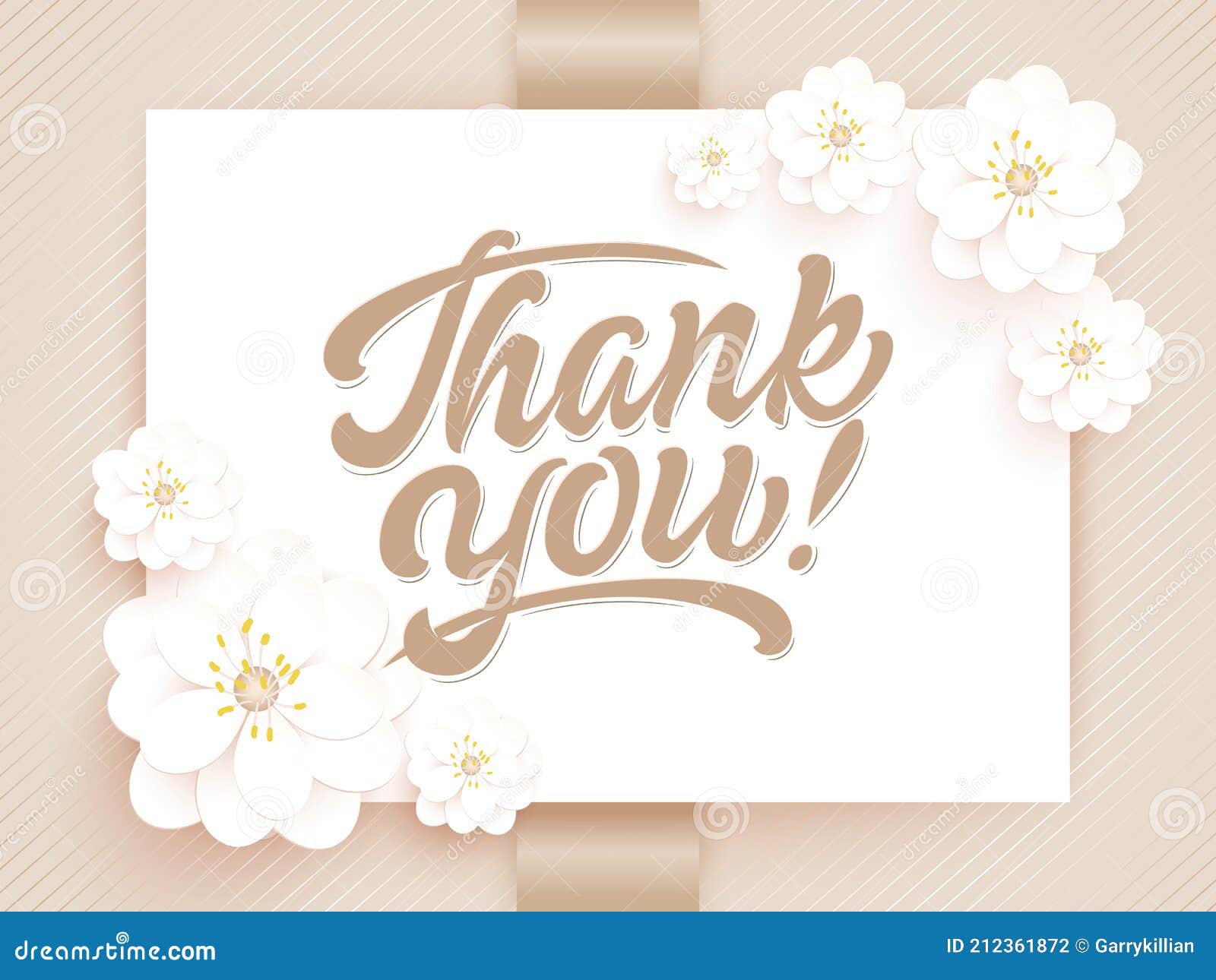 Elegant Vector Thank You Card. Vector Invitation Card with Background ...