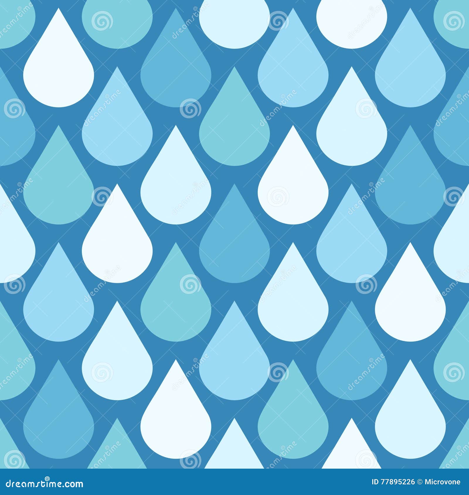Elegant Vector Water Drops Seamless Background Stock Vector ...