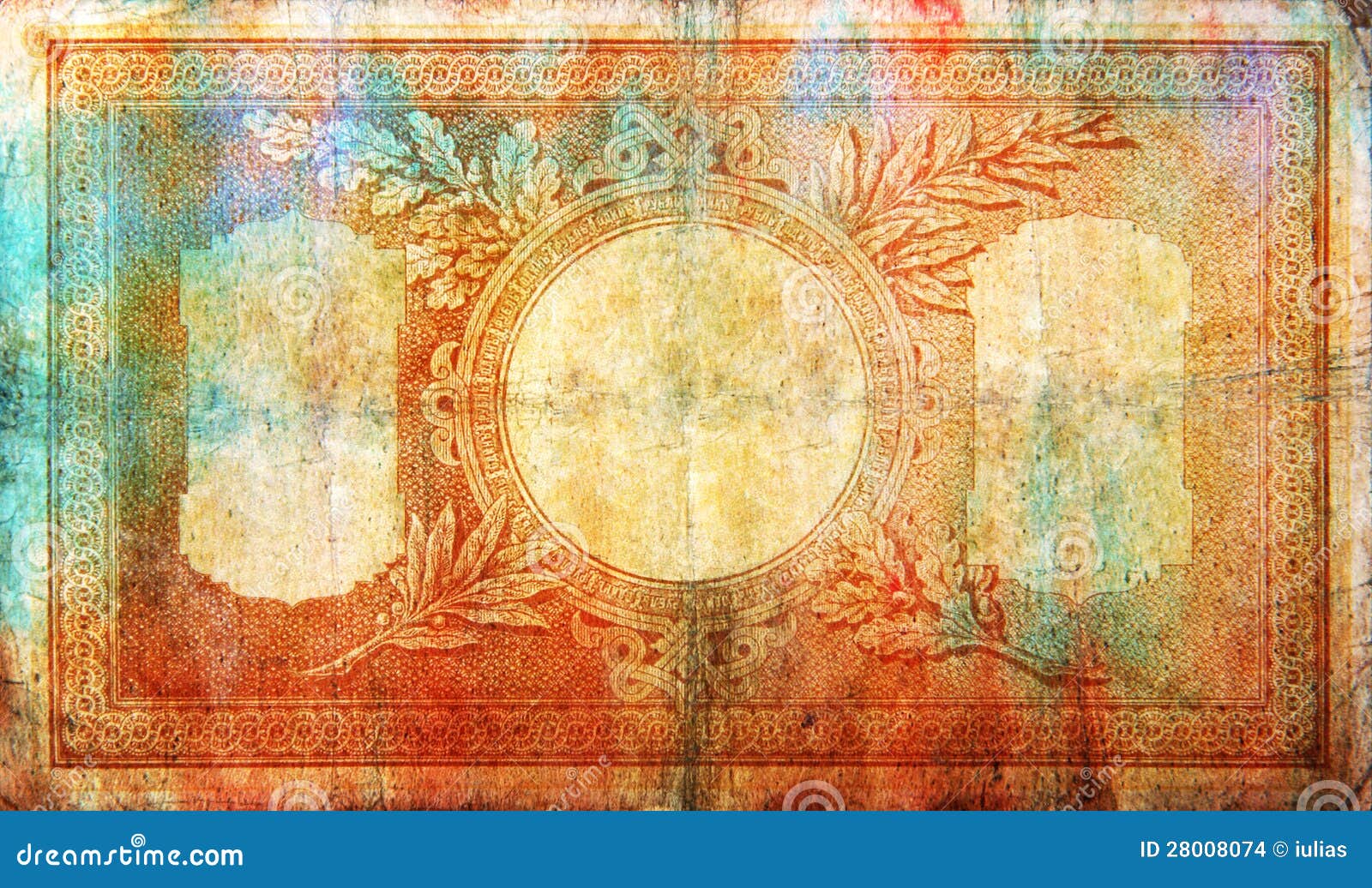 Elegant Vintage Banknote-style Border Frame Stock Photography ...