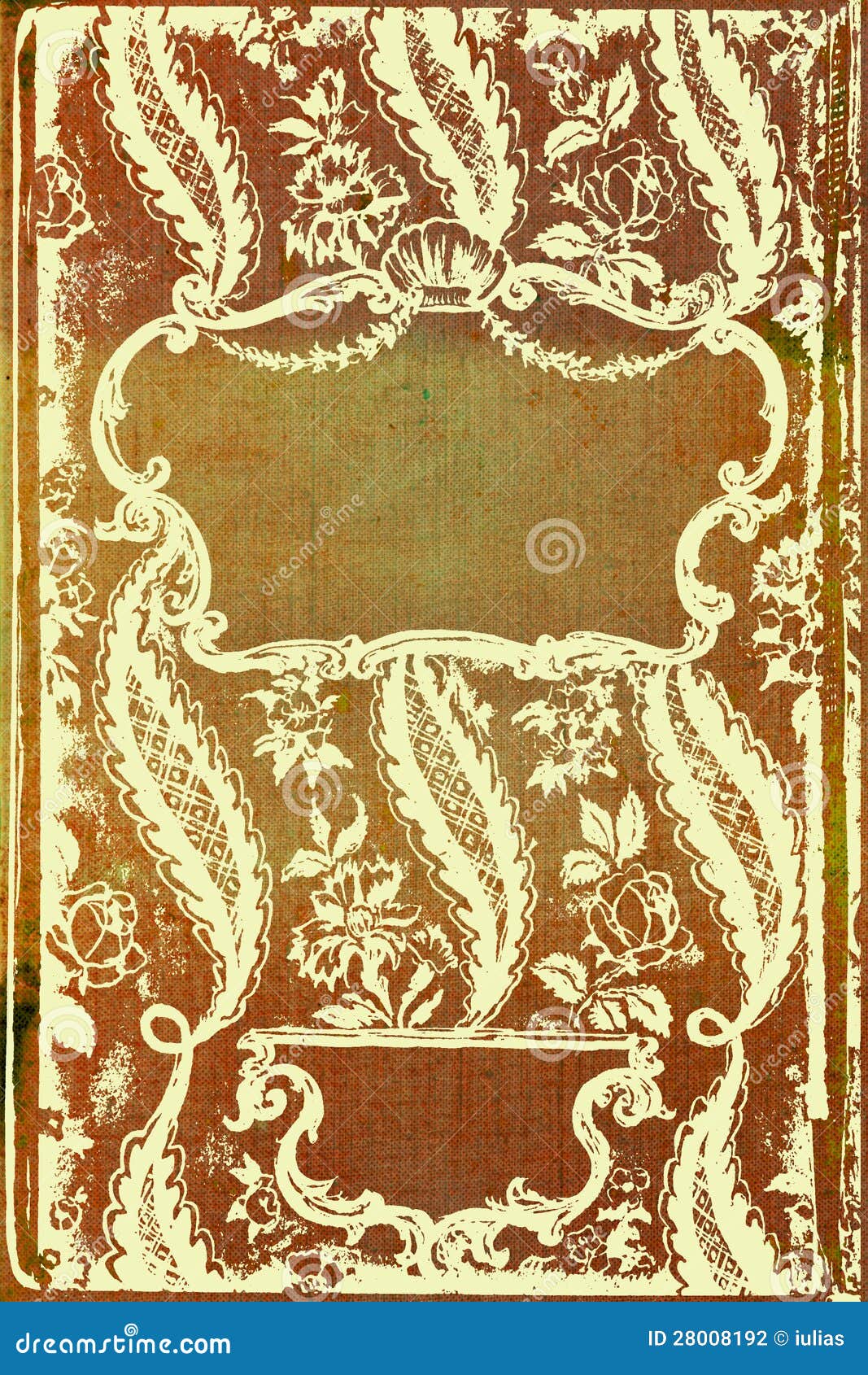 Elegant Vintage Border Frame Stock Illustration - Illustration of ...