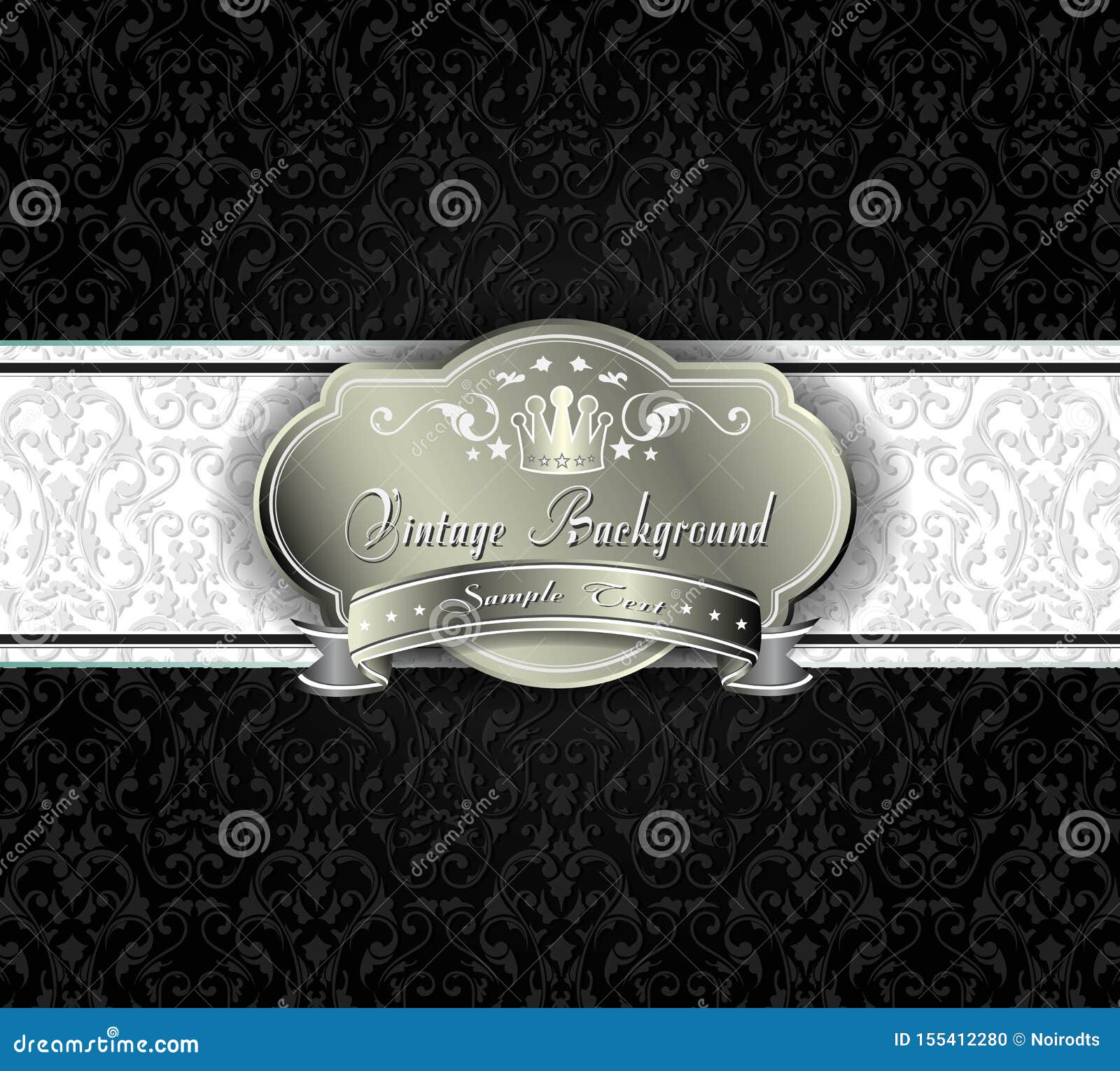 Elegant Vintage Card. Design Background with Ornate Vintage Pattern ...