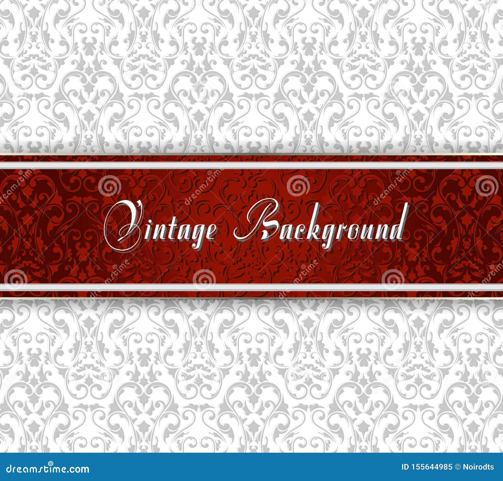 Elegant Vintage Card. Design Background with Ornate Vintage Pattern ...