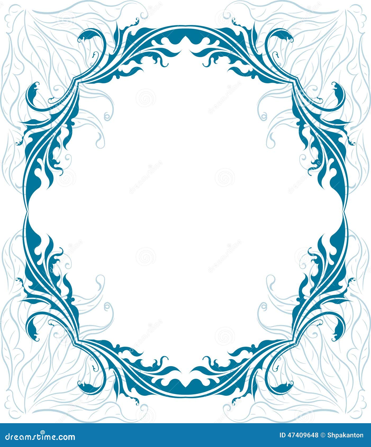Elegant vintage frame stock vector. Illustration of card - 47409648