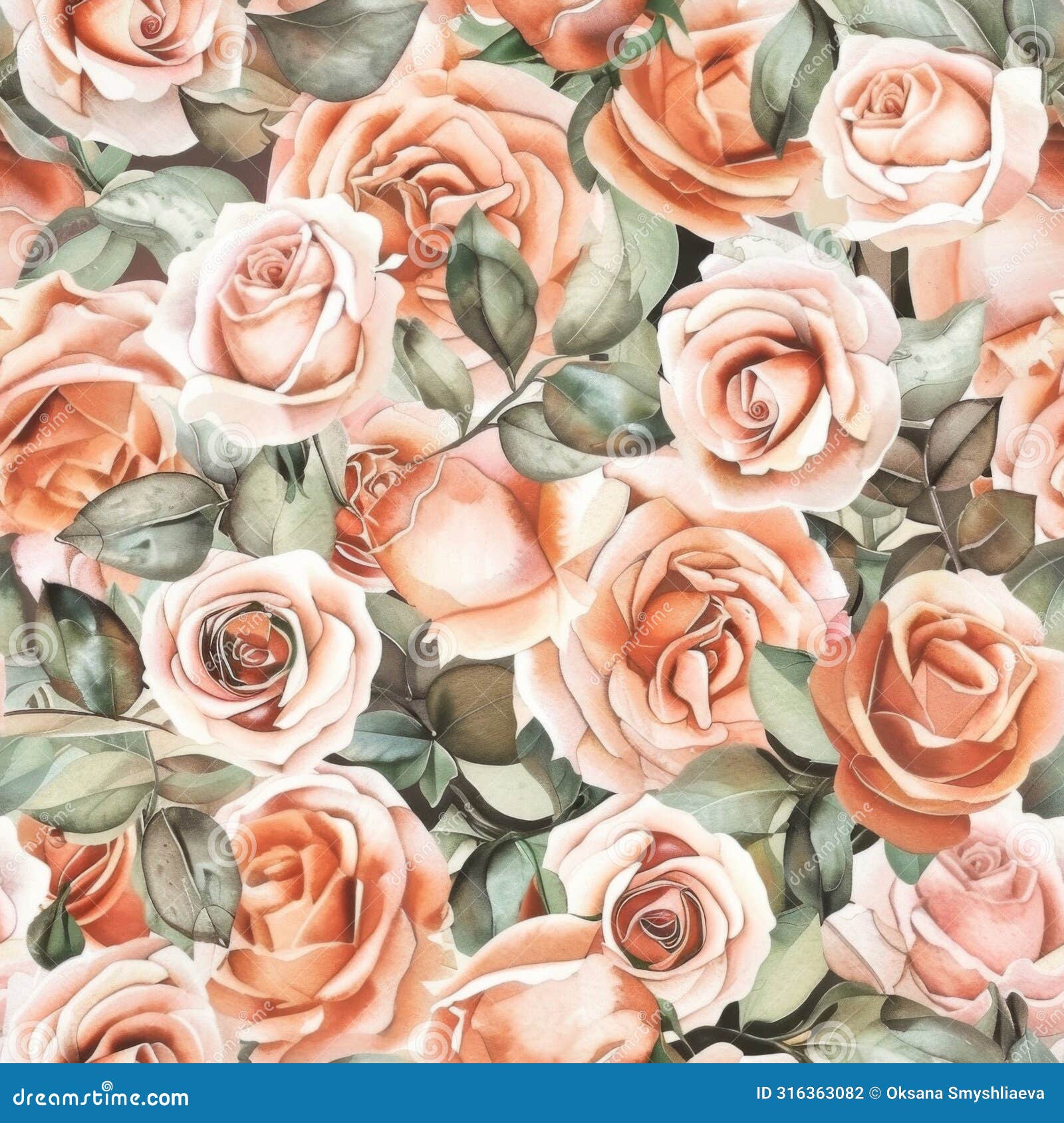 Elegant Vintage Rose Pattern for Romantic Wallpaper Design Stock Photo ...