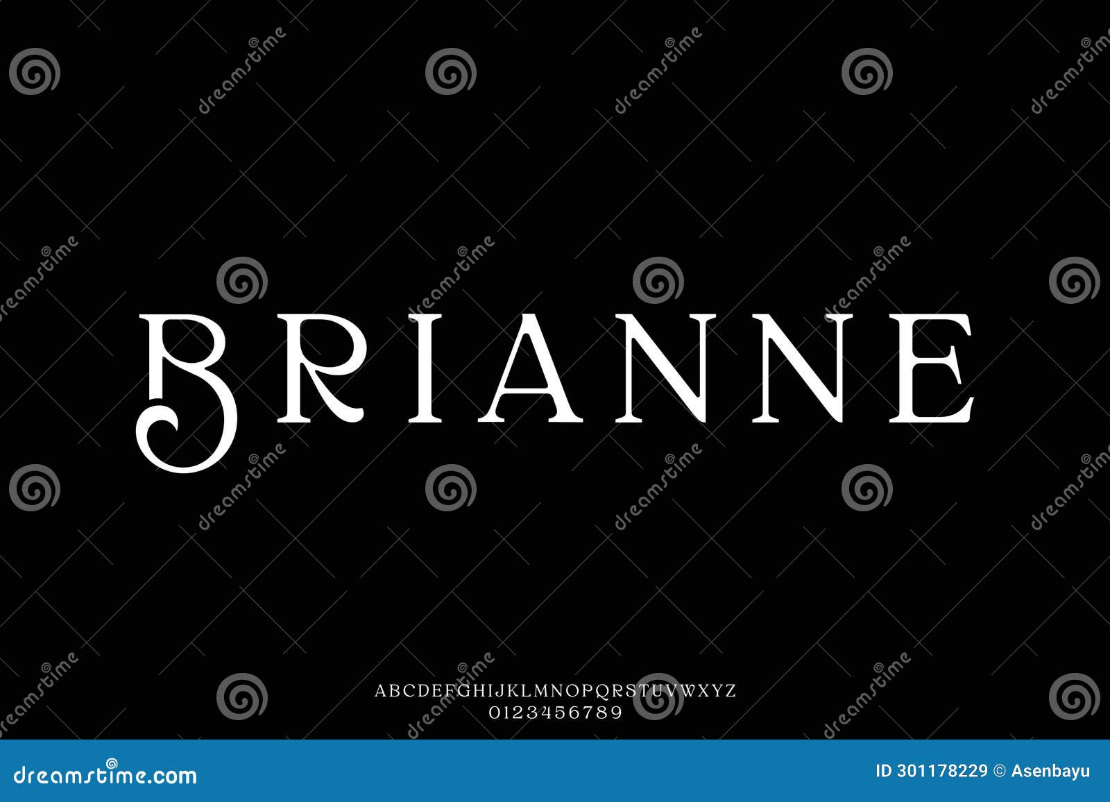 Elegant Vintage Soft Edge Alphabet Display Font Vector. Beautiful ...