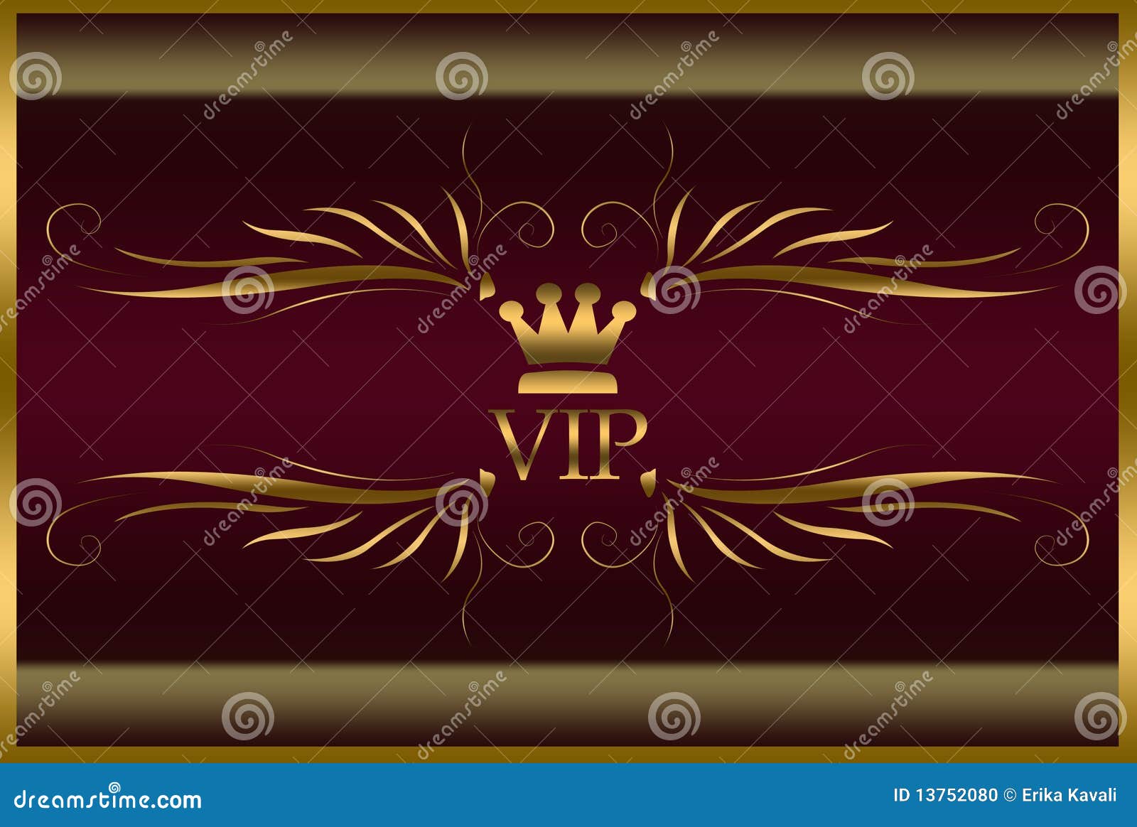 Elegant VIP card stock illustration. Illustration of magnificent - 13752080