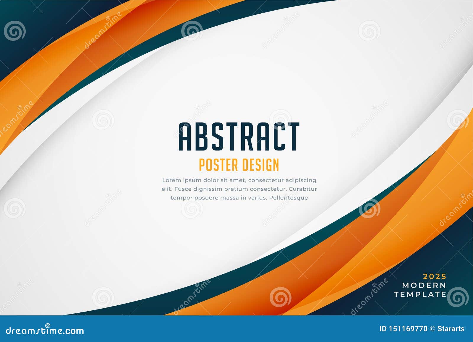 Elegant Wave Presentation Abstract Banner Design Stock Vector ...