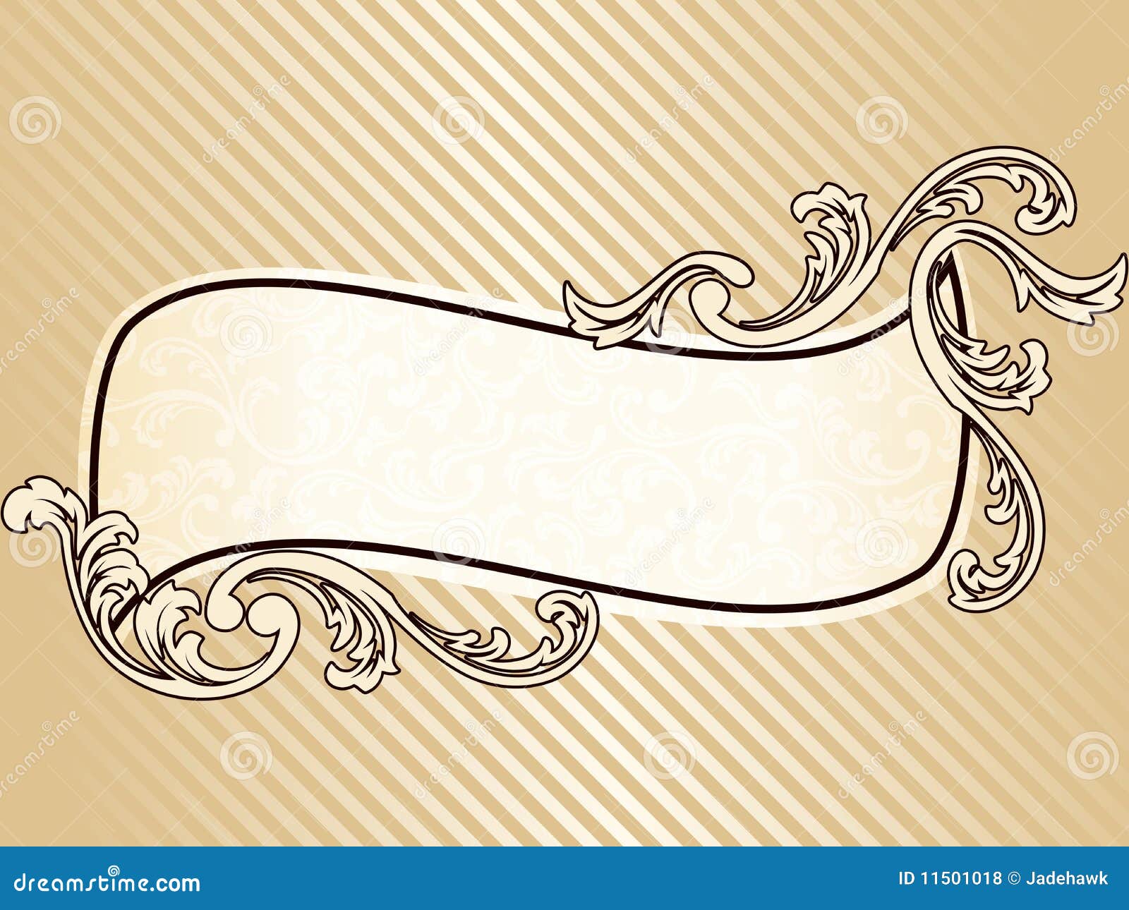 Elegant Wavy Vintage Sepia Frame Stock Vector - Illustration of colors ...