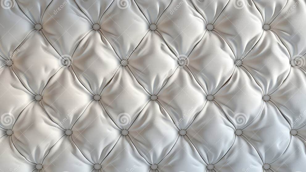Elegant White Diamond Tufted Pattern for Sofa Cushions or Headboard ...