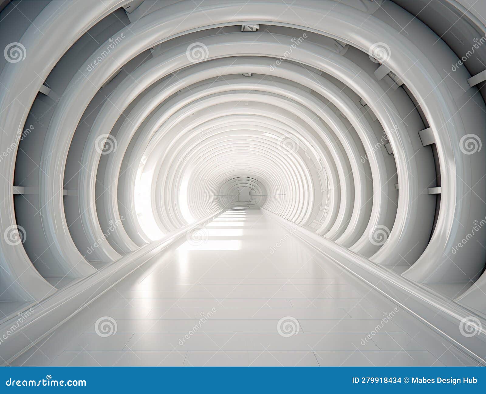 Elegant White Infinity Pathway Stock Illustration - Illustration of ...