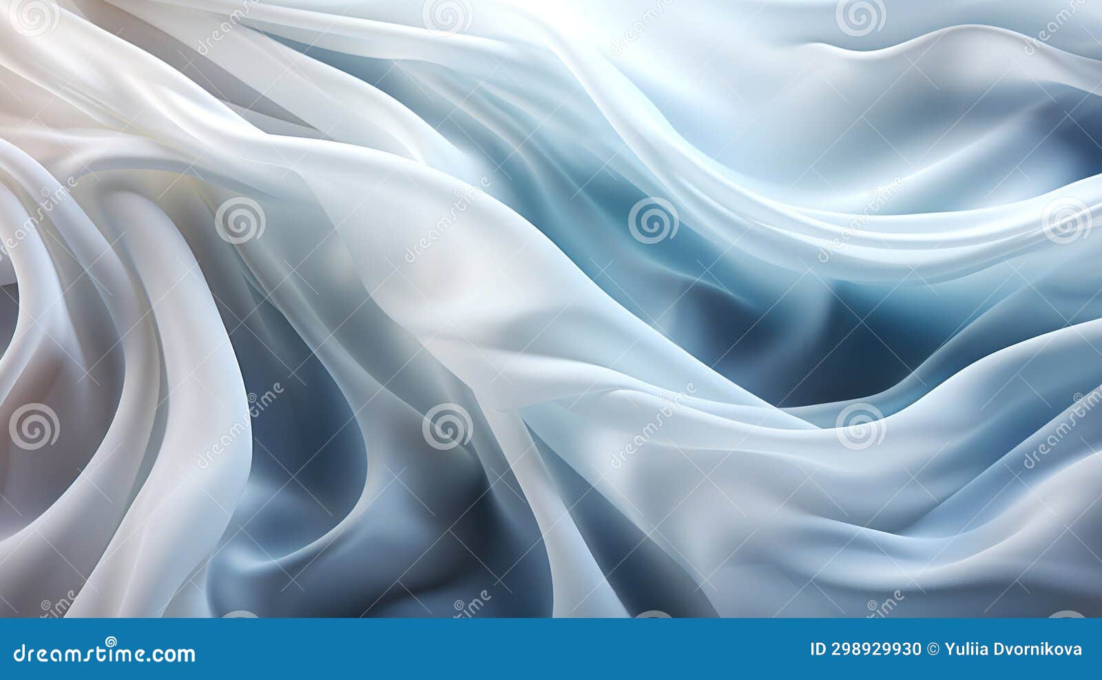 Elegant White and Light Blue Silk Background. Luxurious Wedding Concept ...