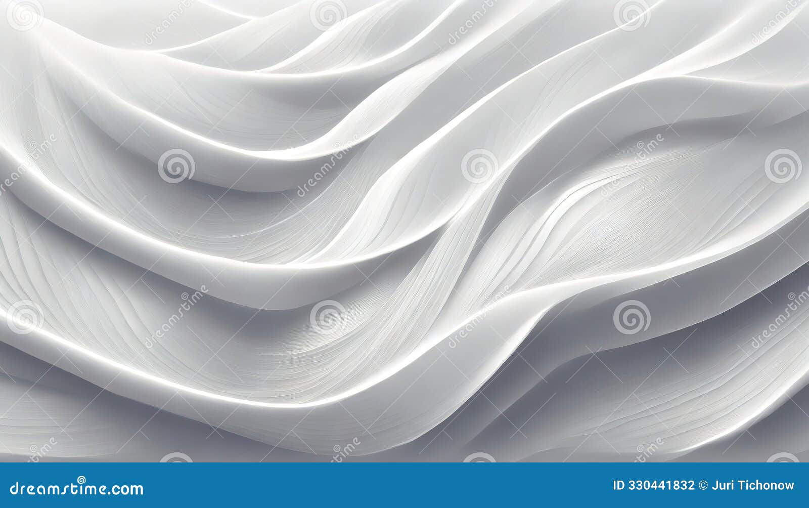 Elegant White Sculptural Waves Texture Abstract with a Smooth, Flowing ...