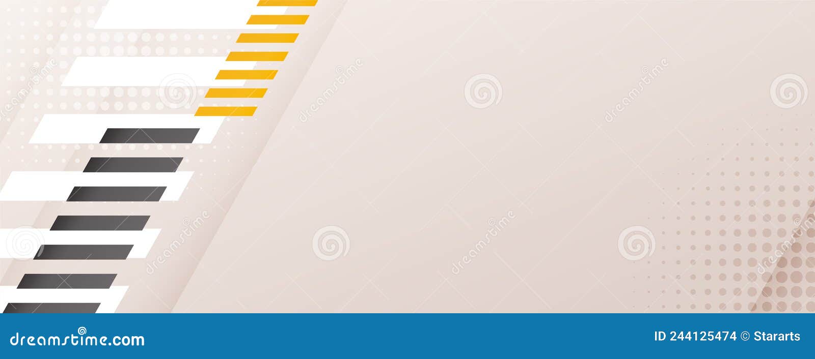 Elegant Wide Modern Banner with Text Space Stock Vector - Illustration ...