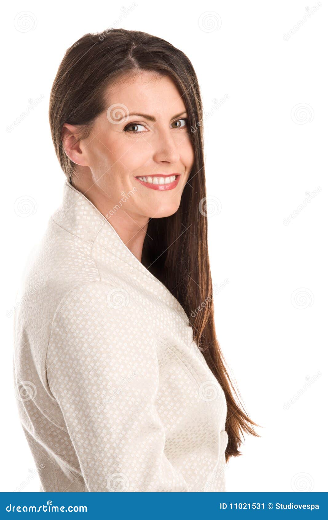 Elegant Woman With Long Hair Stock Image Image Of Beautiful Bright