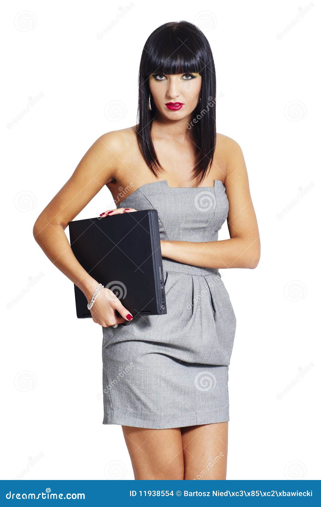 Elegant Woman with Notebook Stock Photo - Image of girl, confident ...