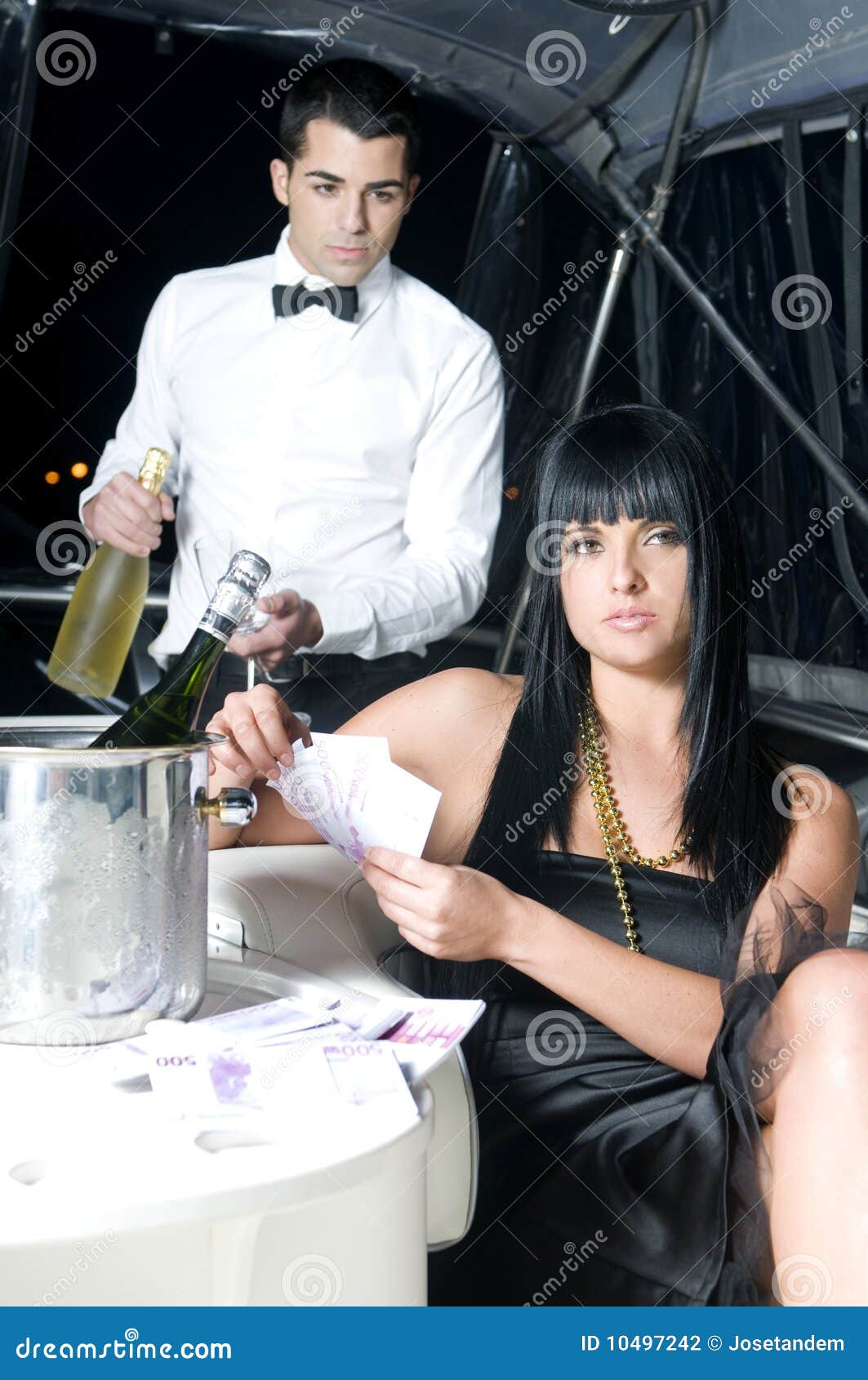 Elegant Woman after a Party Stock Photo - Image of glass, anniversary ...