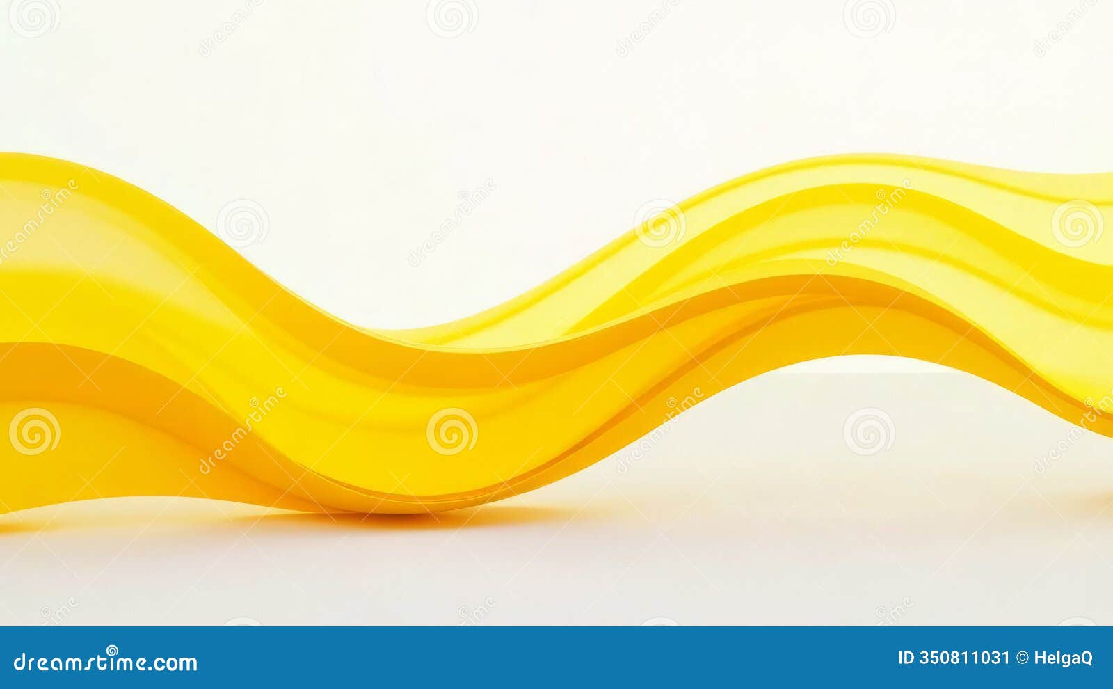 Elegant Yellow Wave Pattern on Light Background Stock Illustration ...
