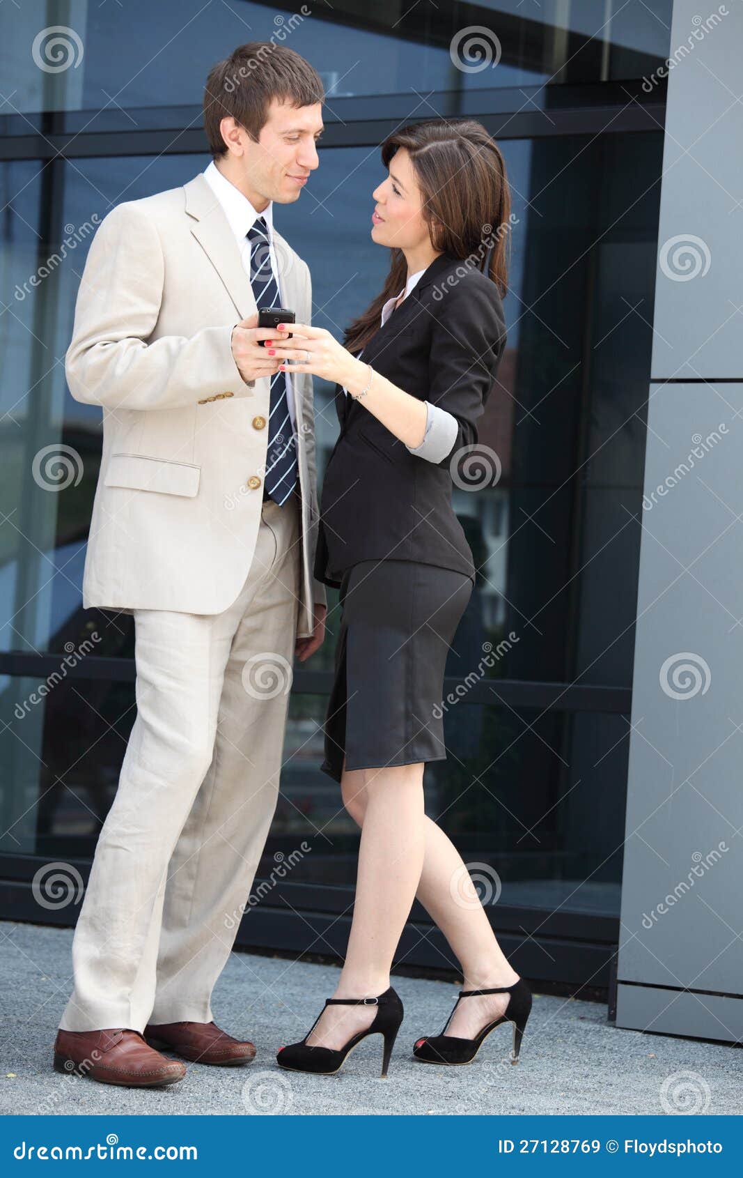 Elegant Young Business Couple Stock Image - Image of good, coworkers ...