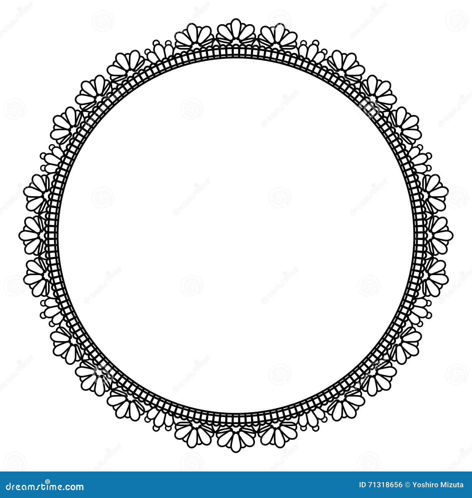 Eleganter runder Rahmen vektor abbildung. Illustration von antike ...