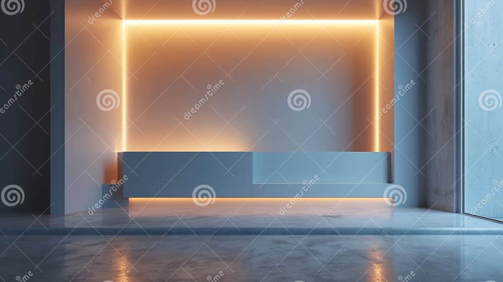 Elegantly Designed Display Stand with Plain White Background and Subtle ...