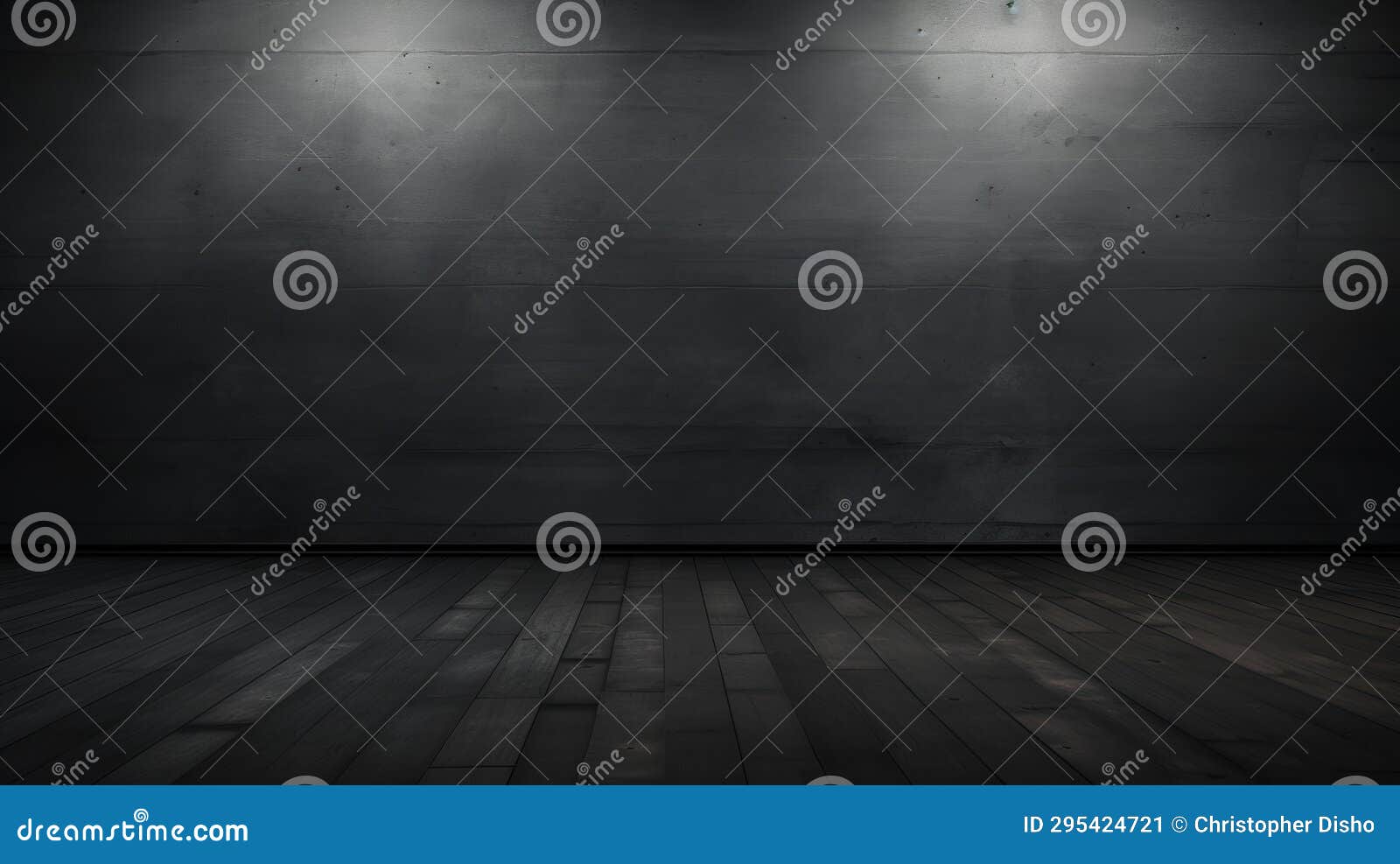 Elegantly Lit Empty Black Room, Perfect for Presentations Stock ...