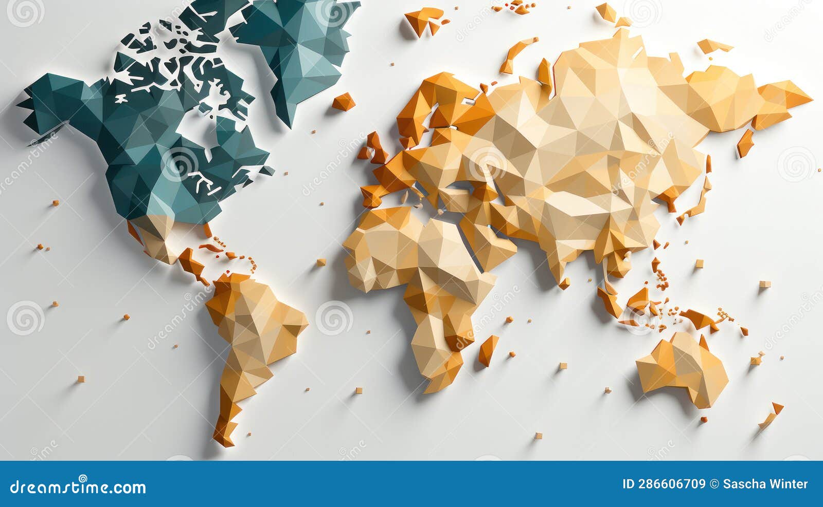 Elegantly Minimal: the World Map in Simplistic Beauty Stock ...