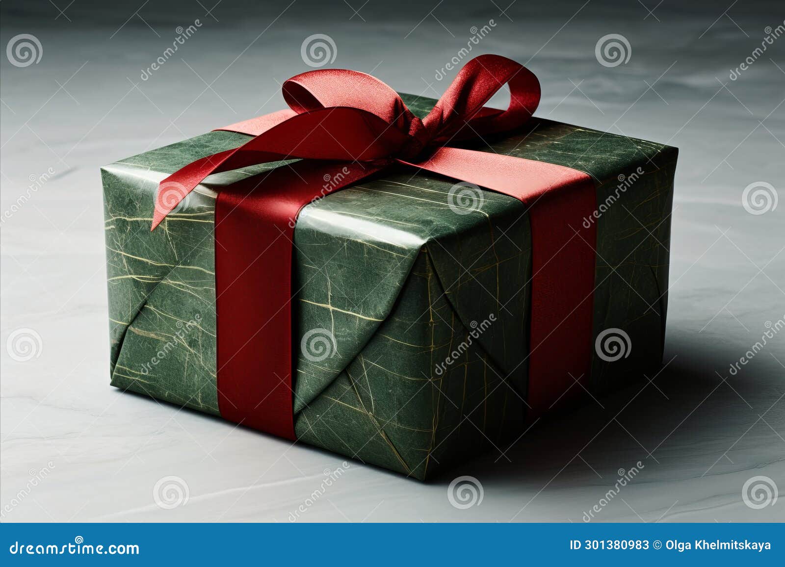 Elegantly Wrapped Gift Box with Copyspace Stock Illustration ...