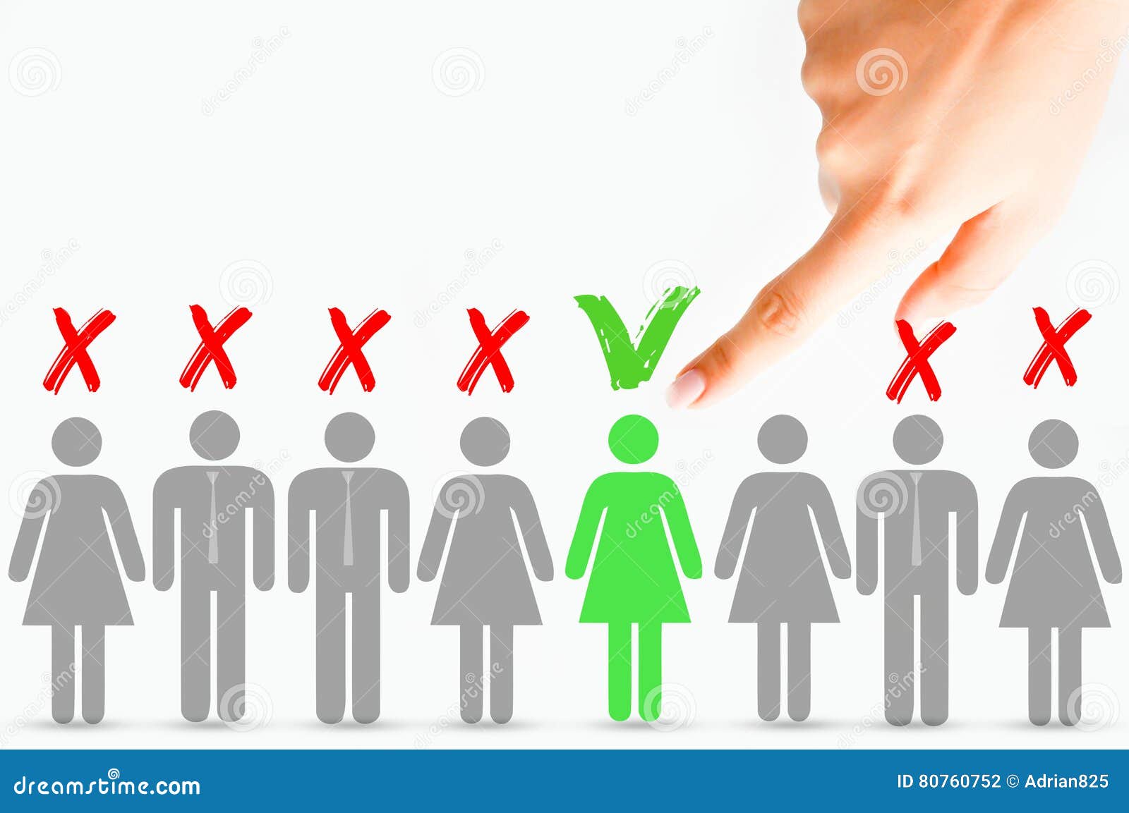 Elegir El Concepto Correcto Del Candidato Foto de archivo - Imagen de ...