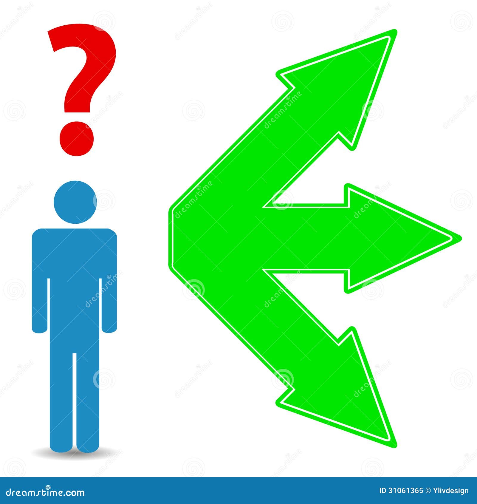 Elegir una manera ilustración del vector. Ilustración de concepto ...