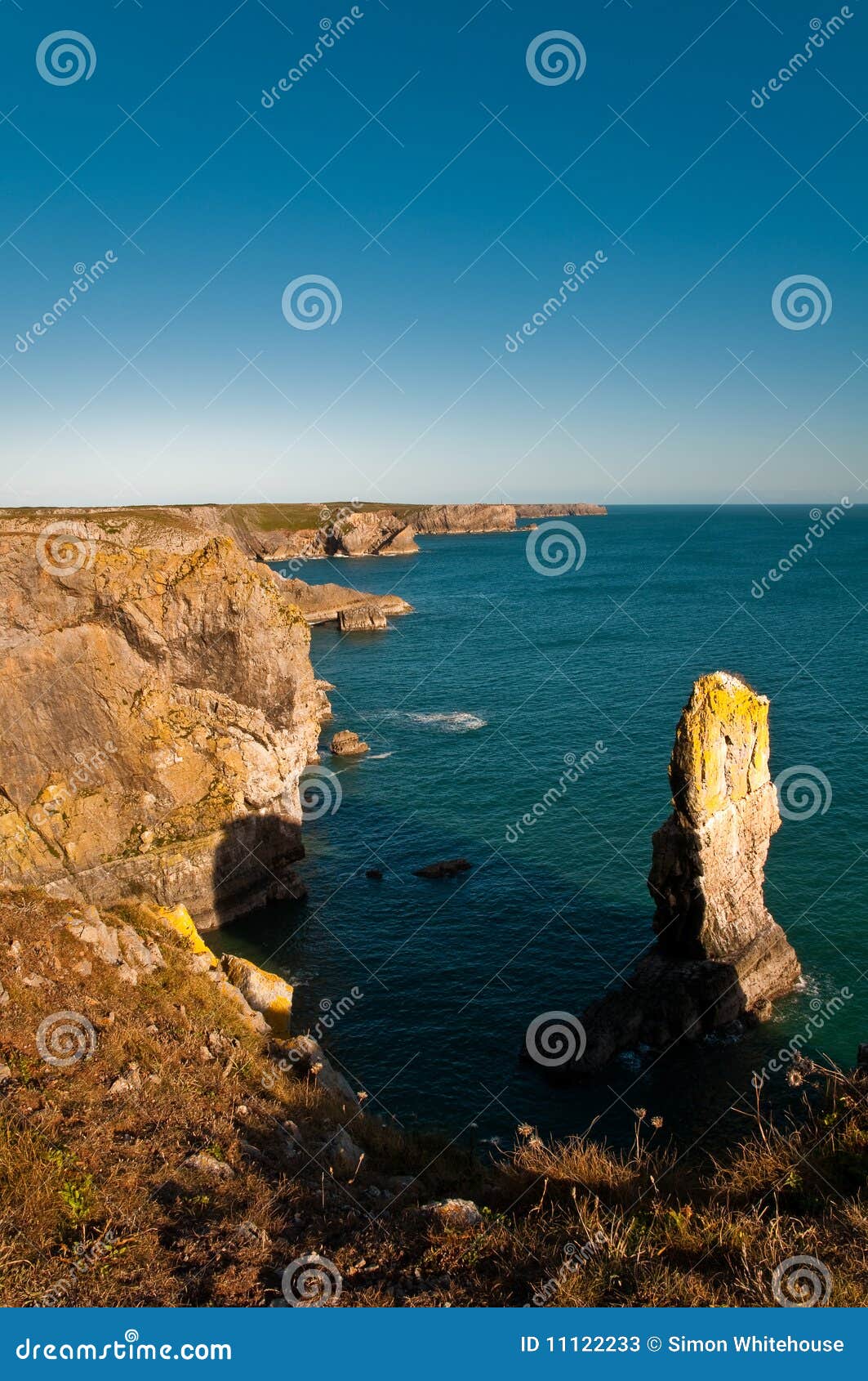 Elegug Stacks stock image. Image of beautiful, cliff - 11122233