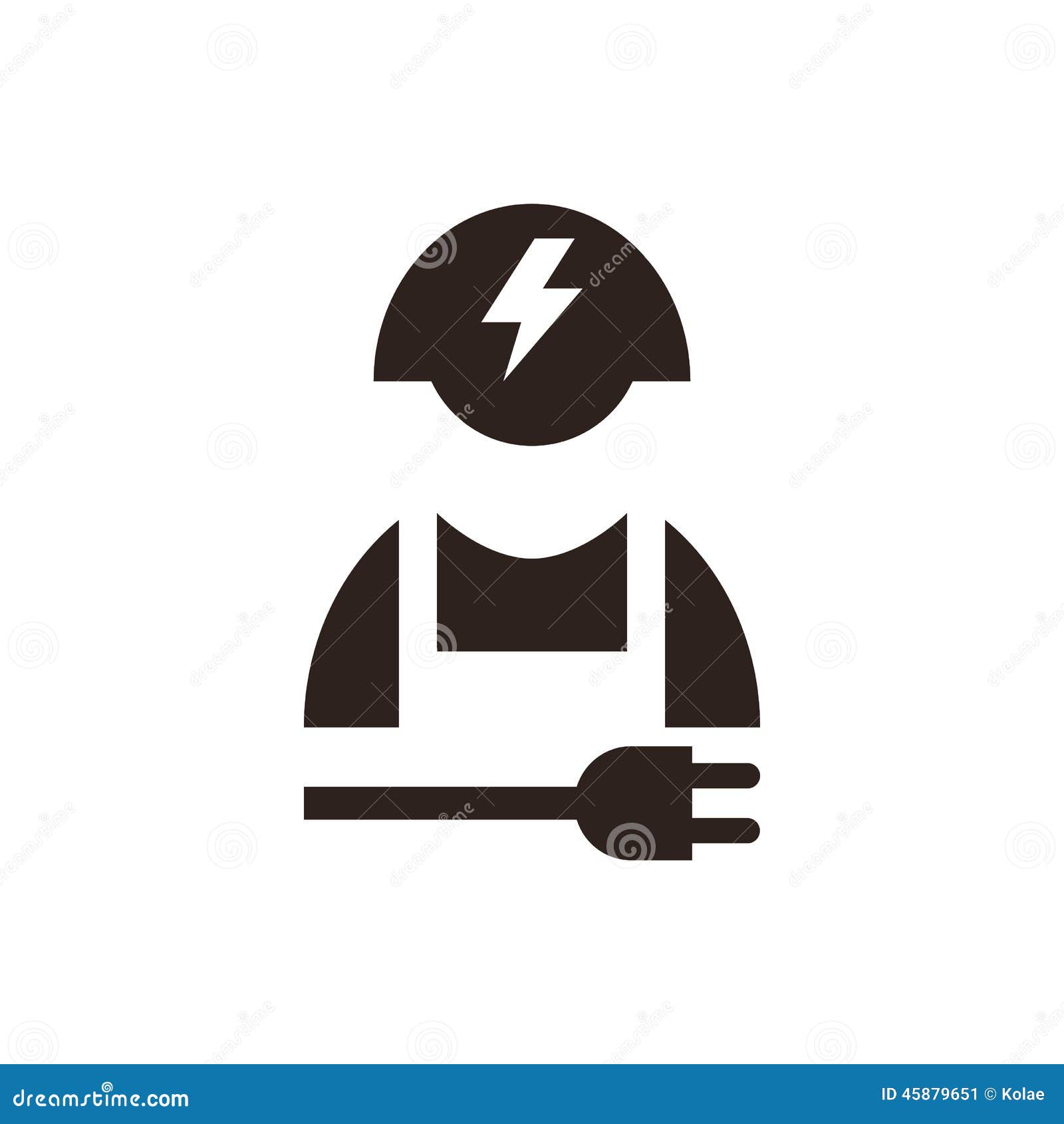Elektricienpictogram vector illustratie. Illustration of ...