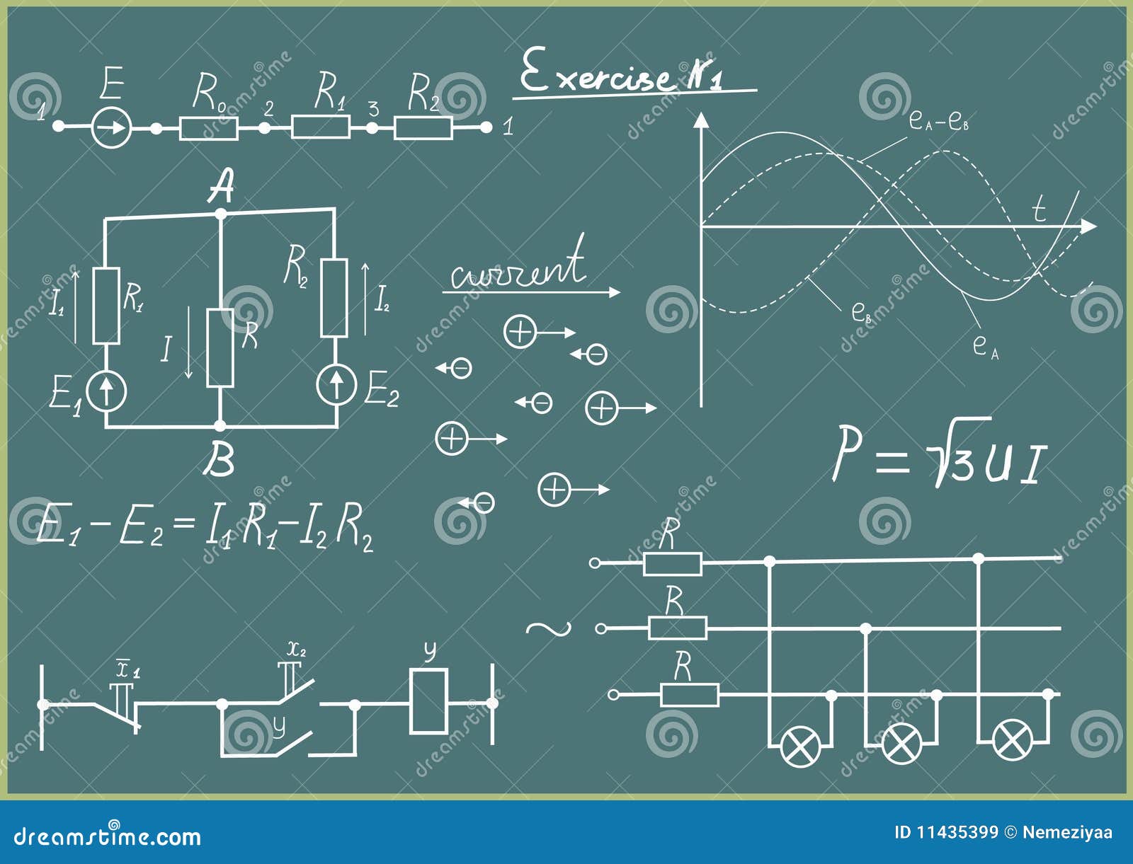 Elektriciteit vector illustratie. Illustration of zaken - 11435399