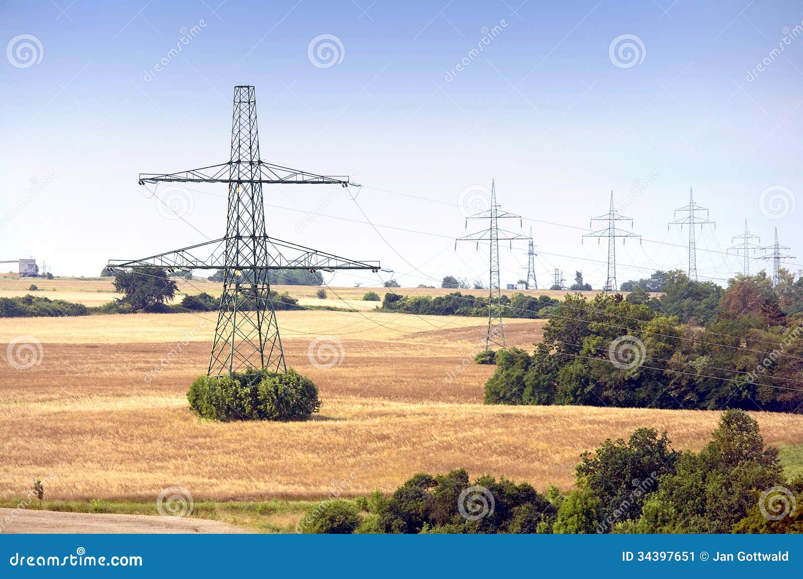 Elektrische Energie stockbild. Bild von elektrisch, industrie - 34397651