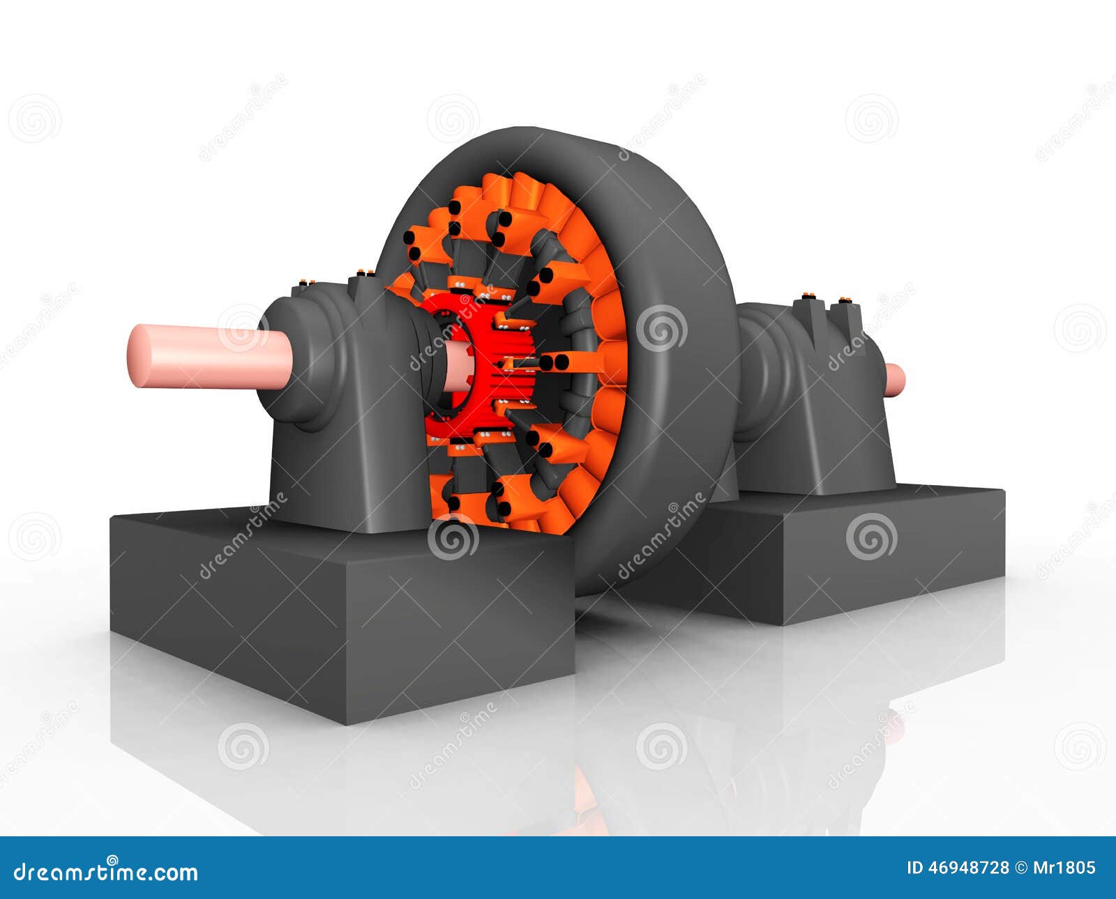 Elektrischer Generator stock abbildung. Illustration von hintergrund ...