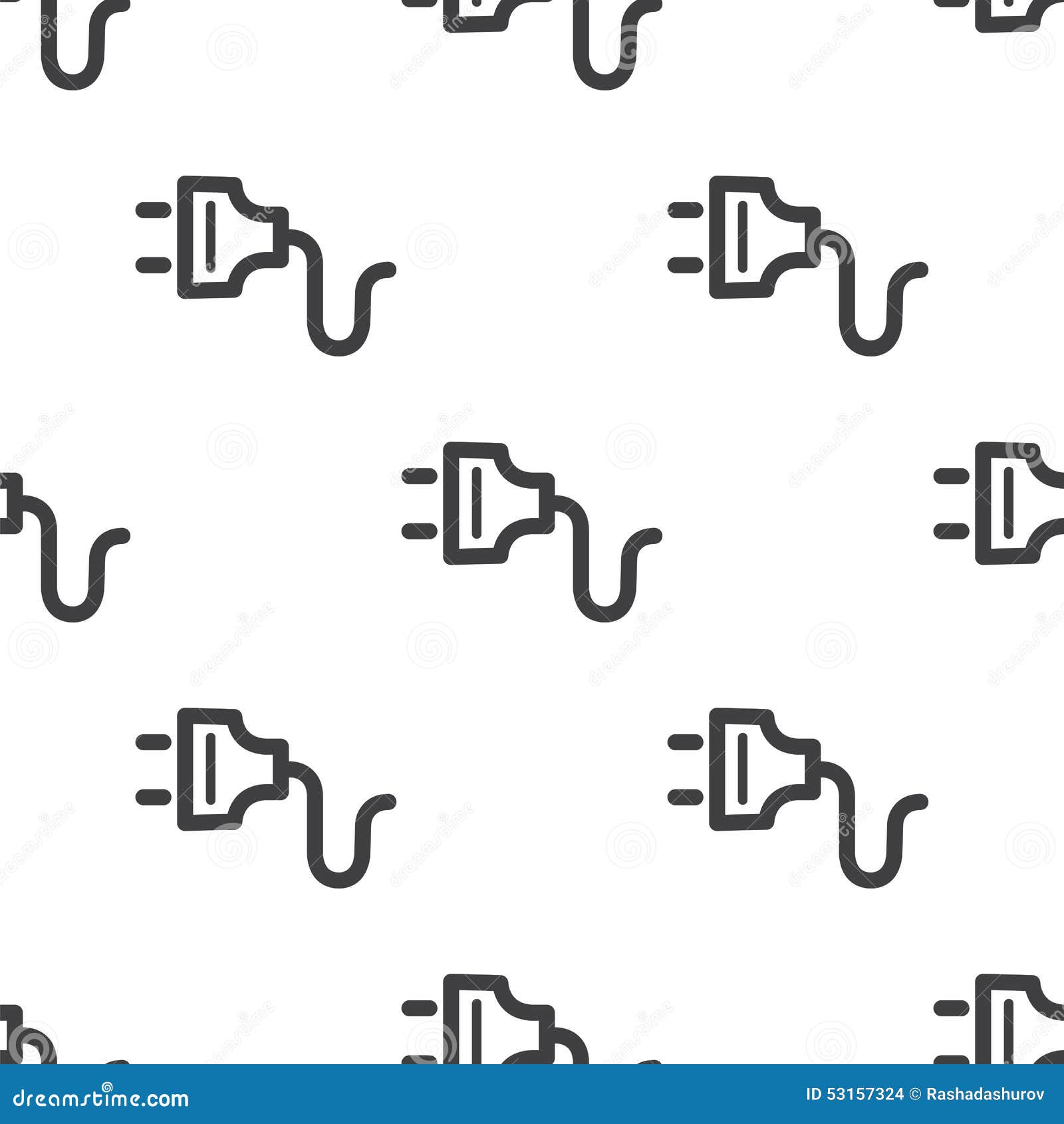 Elektrischer Stecker, Vector Nahtloses Muster Vektor Abbildung ...