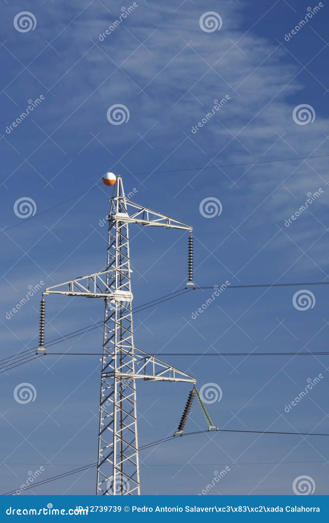 Elektro toren stock afbeelding. Image of pyloon, apparatuur - 12739739