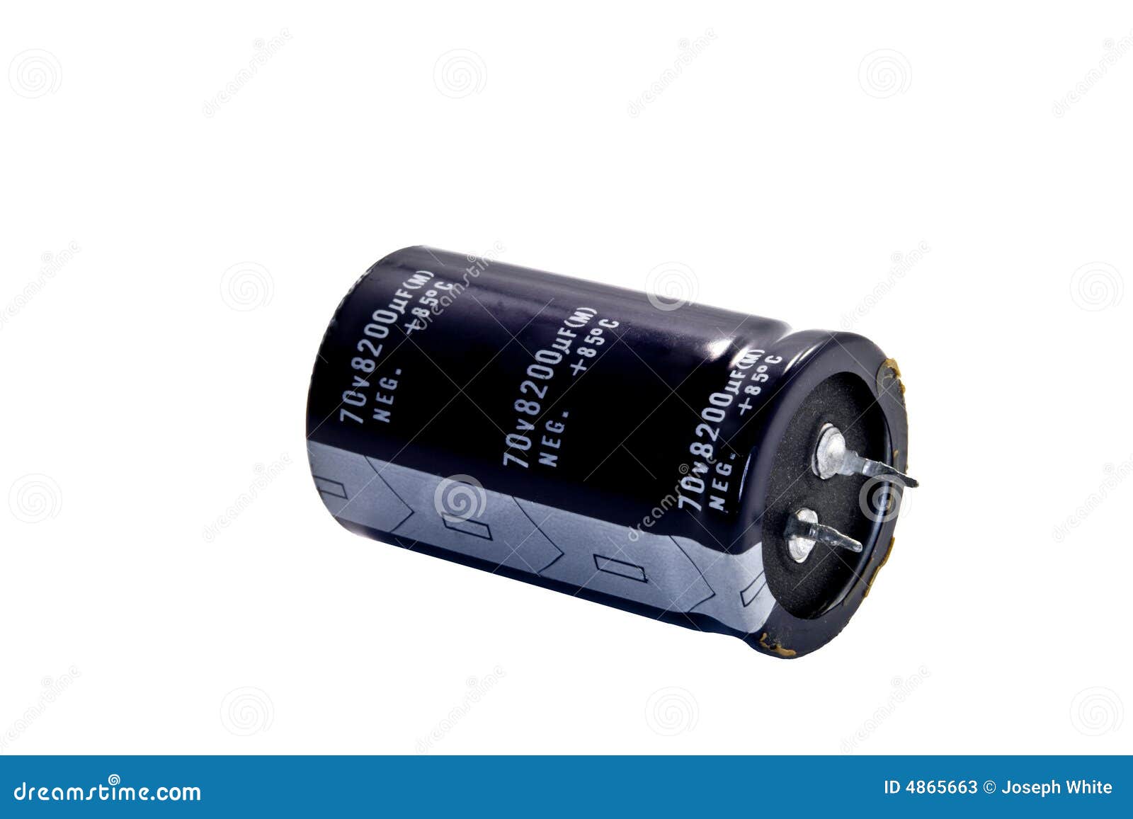 Elektrolytische Condensator Stock Afbeelding - Image of microfarad ...