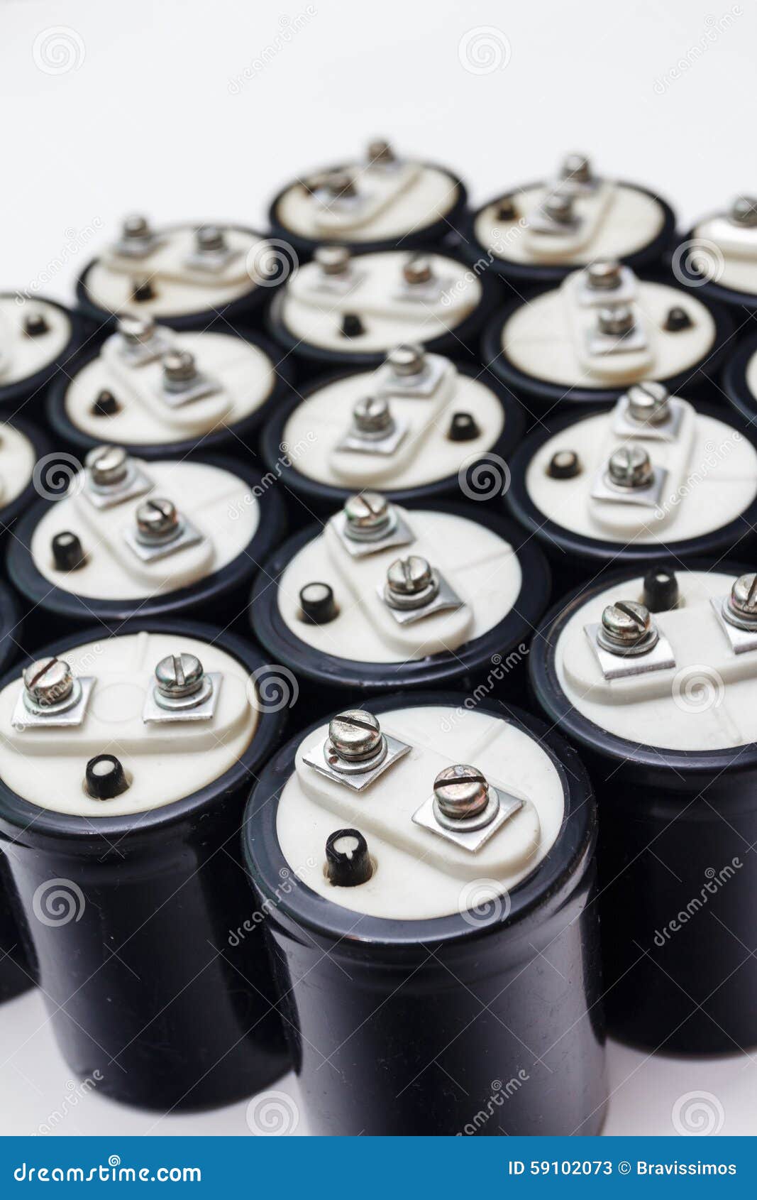 Elektrolytische Condensator Stock Afbeelding - Image of vuil ...