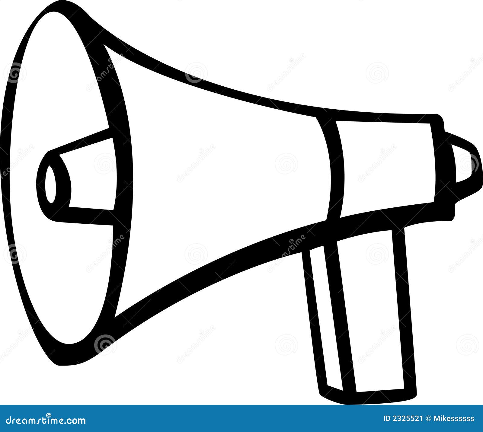 Elektronische megafoon vector illustratie. Illustration of hoorn - 2325521
