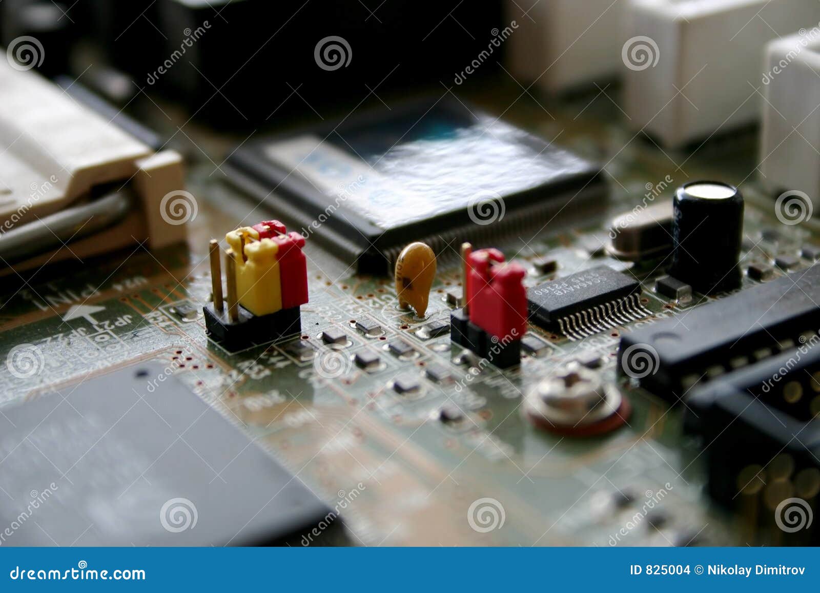 Elektronische Teile Des Computers Stockfoto - Bild von technologie ...