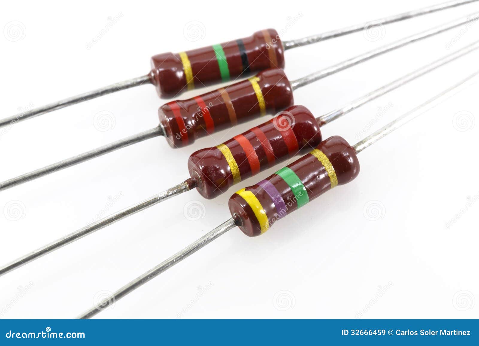 Elektronische weerstand stock afbeelding. Image of computer - 32666459