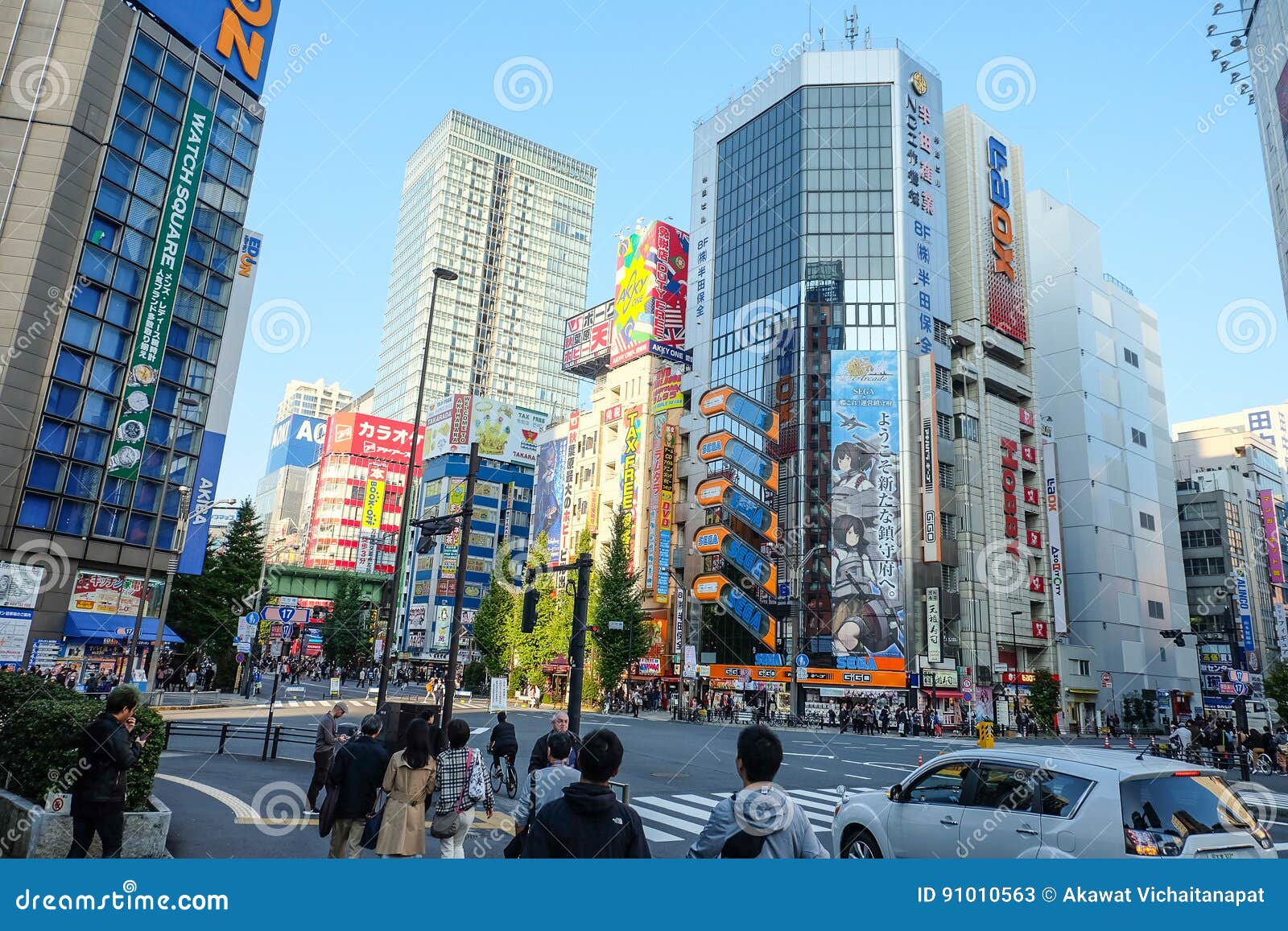 Elektronisk Stad Tokyo Japan Redaktionell Arkivfoto - Bild av chaufför ...