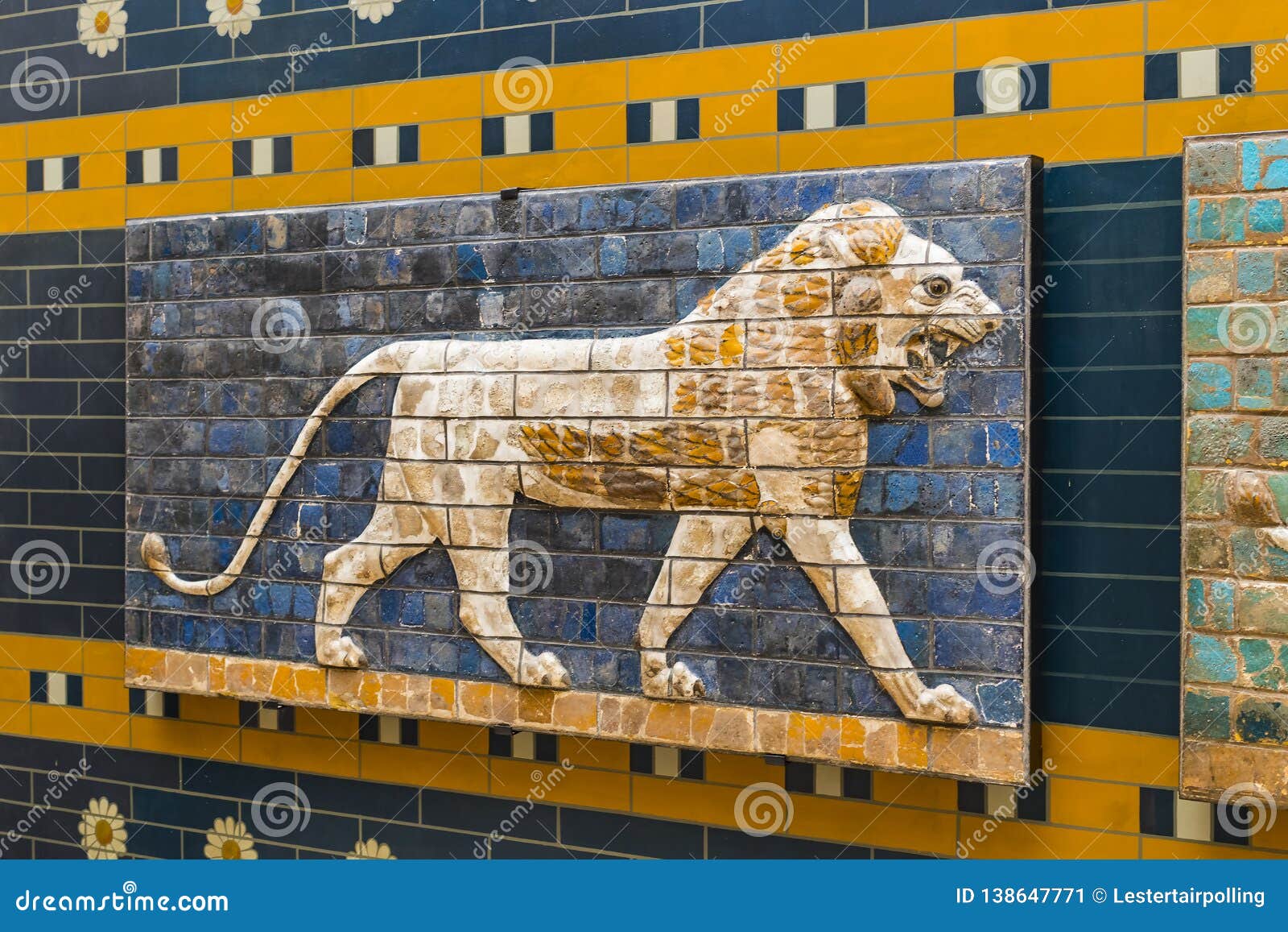 Element with Animals of the Babylonian Wall in the Museum in Turkey ...