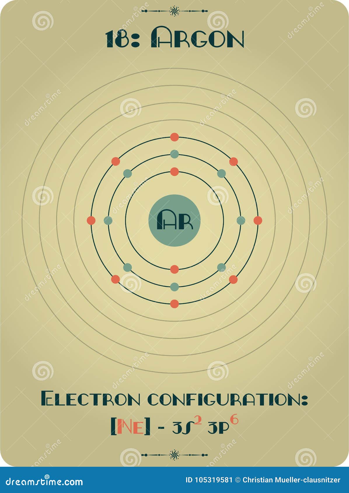 Element of Argon stock vector. Illustration of model - 105319581