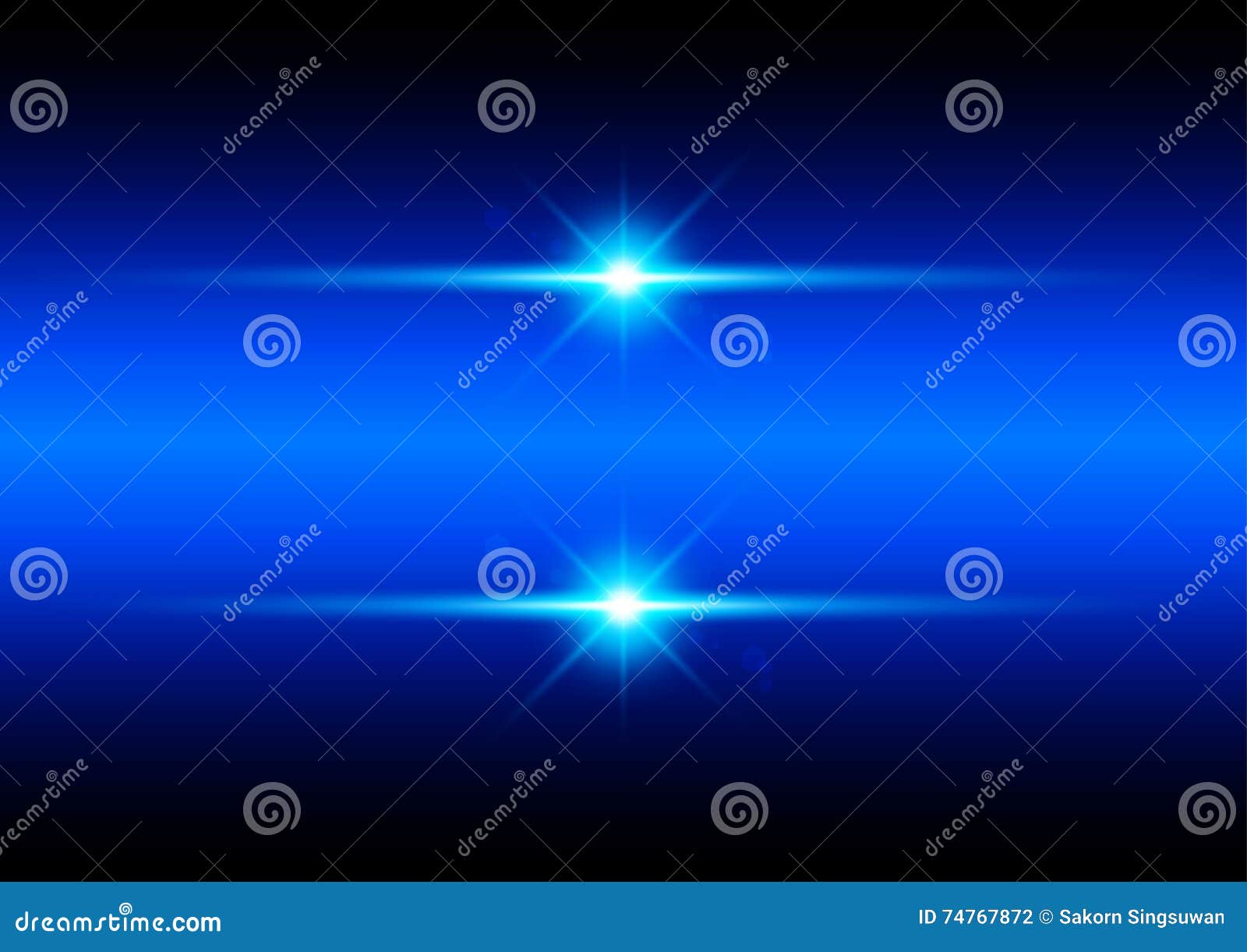 Element Blue Light with Lens Effect. Illustration Design Stock Vector ...
