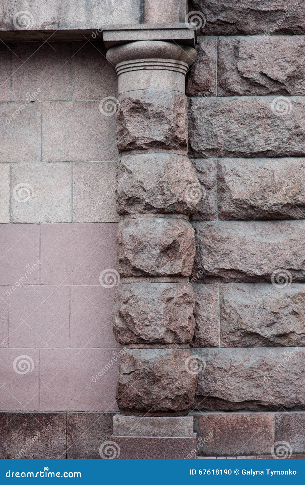 Element of Classical Architectural Pattern Old Wall with Column Stock ...