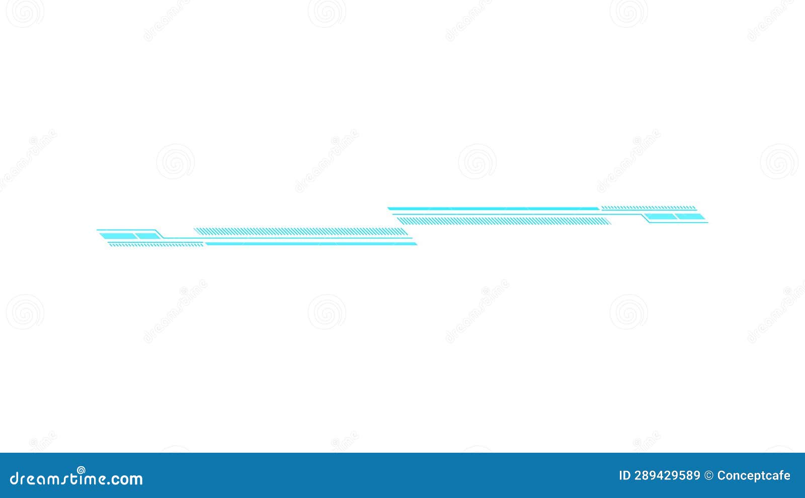 Animated Horizontal Interface Element on the Alpha Channel. Stock Video ...