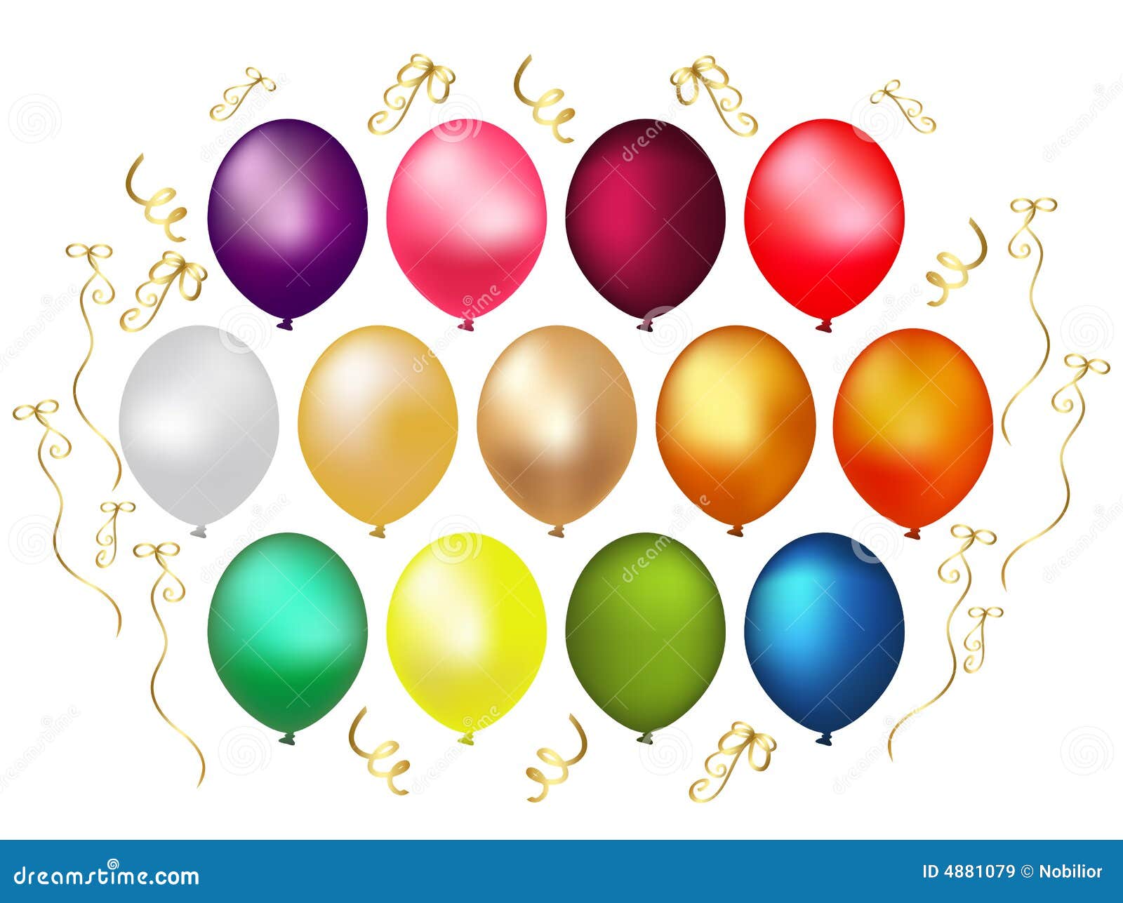 Element for design balloon stock vector. Illustration of fair - 4881079