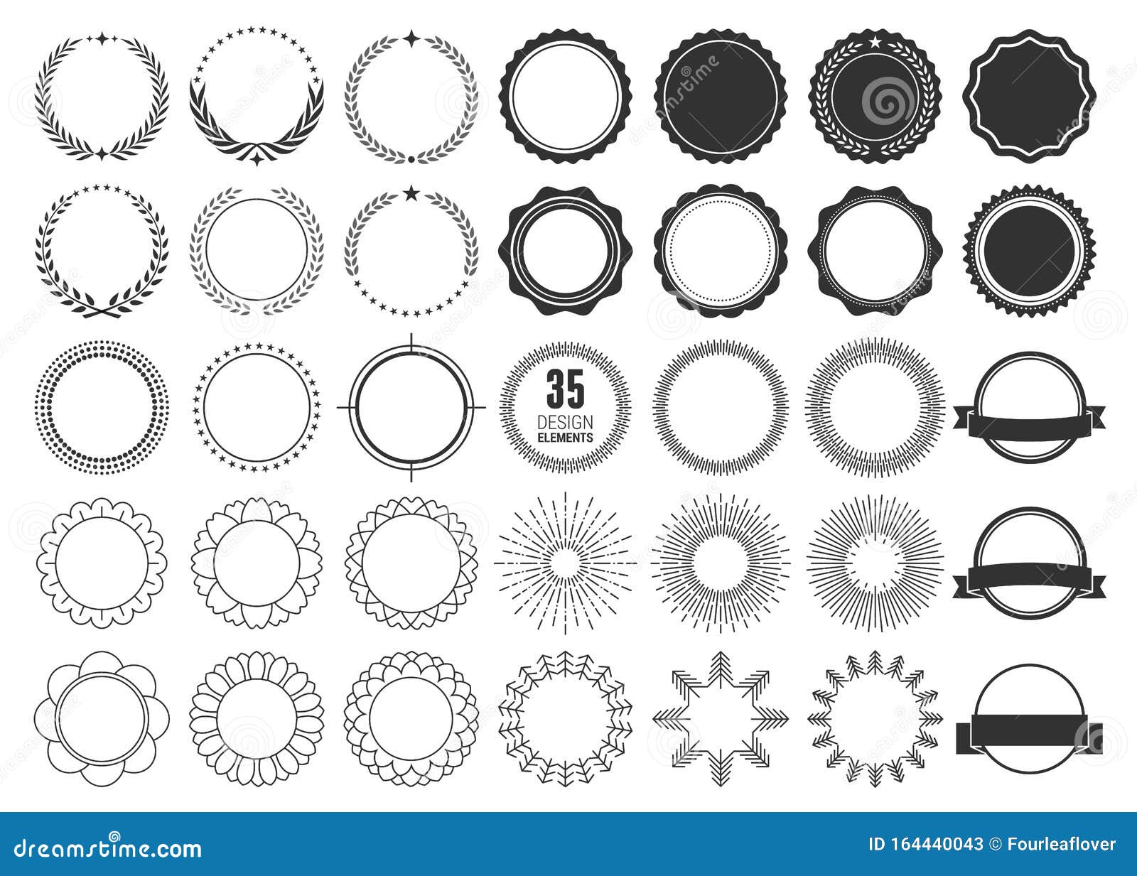 Element design collection. stock vector. Illustration of entertainment ...